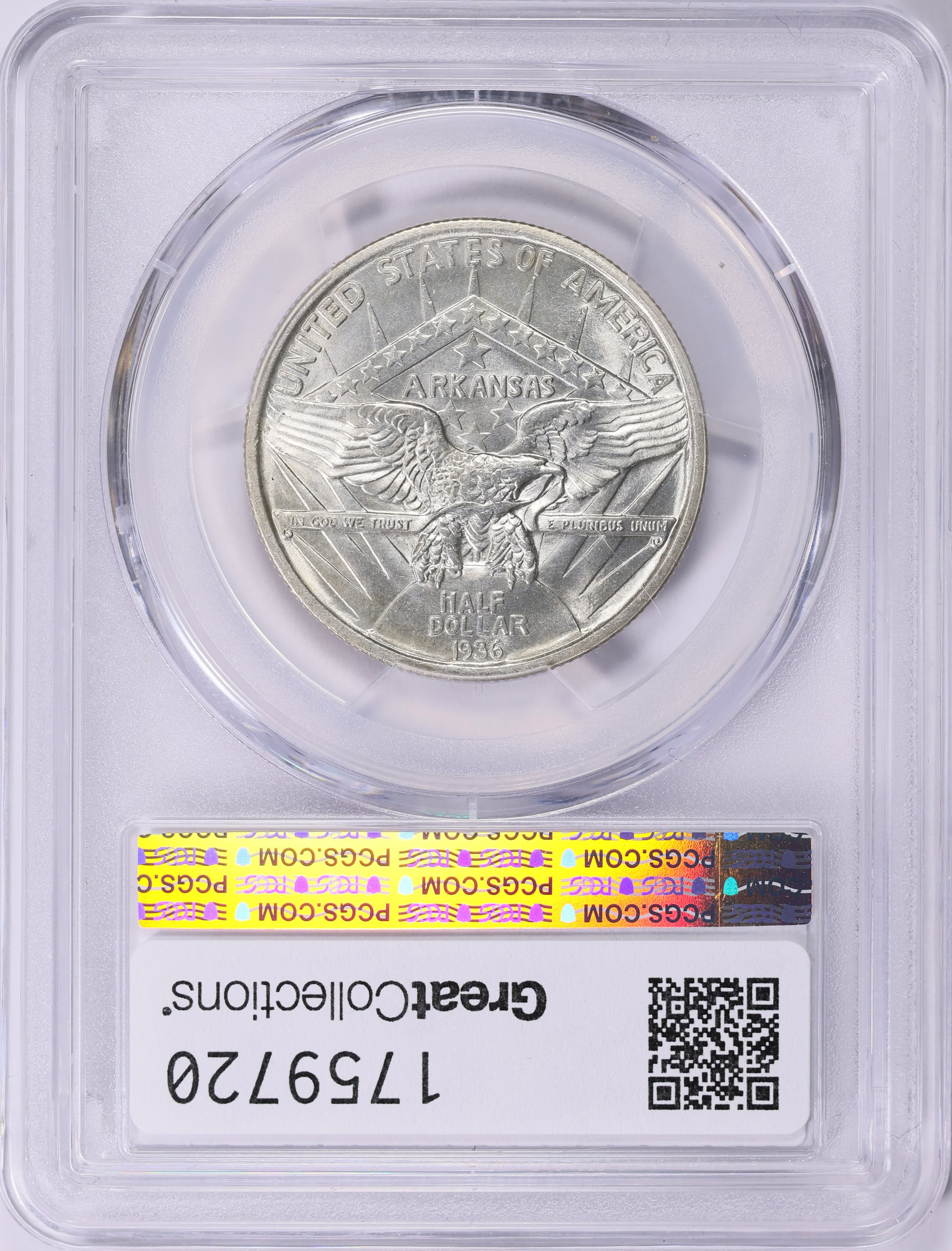 1936 Arkansas Centennial Half Dollar PCGS MS-64 (Item 1759720 ...
