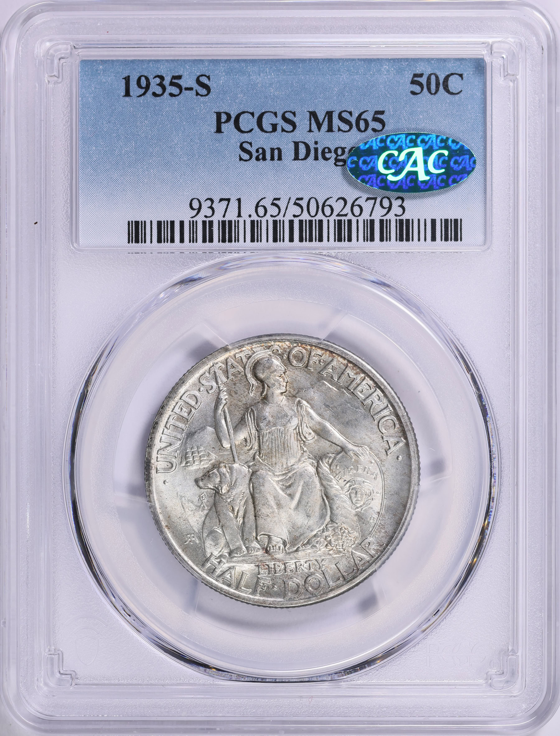 1935-S San Diego, California Pacific International Exposition Half ...