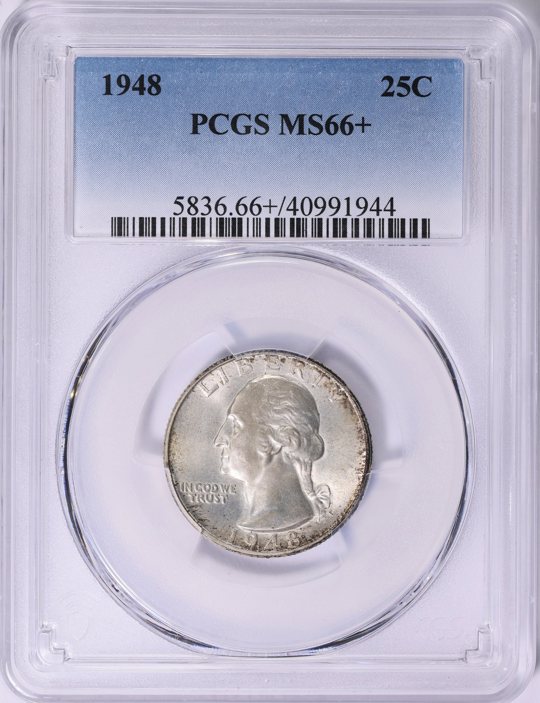 1948 Washington Quarter PCGS MS-66+ (Item 1759886) | GreatCollections Coin Auctions
