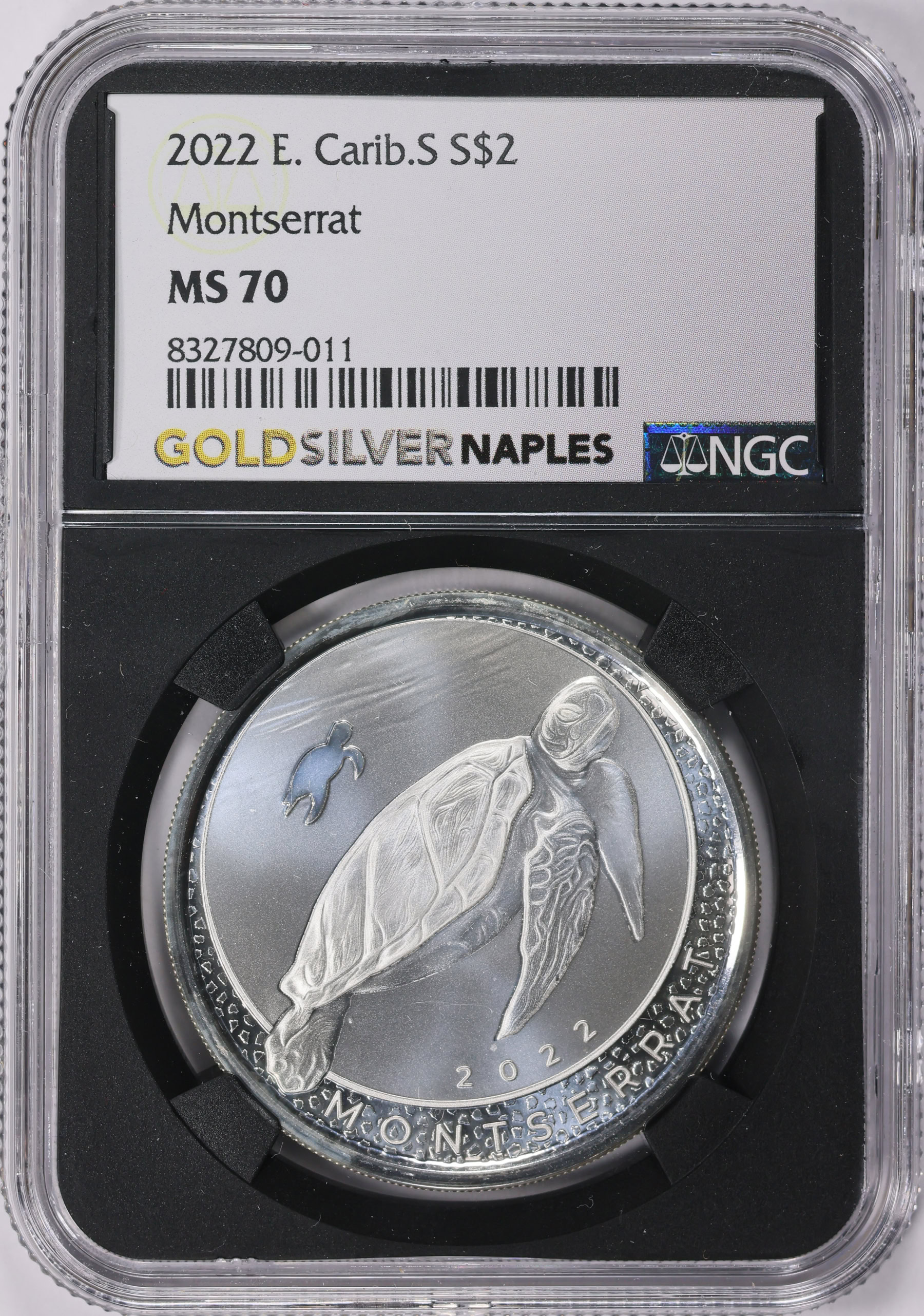 East Caribbean States - Montserrat 2022 Silver $2 NGC MS-70 (Black ...