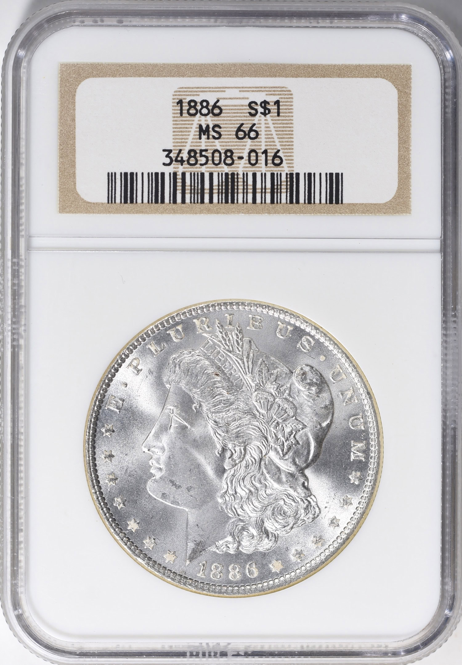 1886 Morgan Silver Dollar NGC MS-66 (Item 1760214) | GreatCollections Coin Auctions