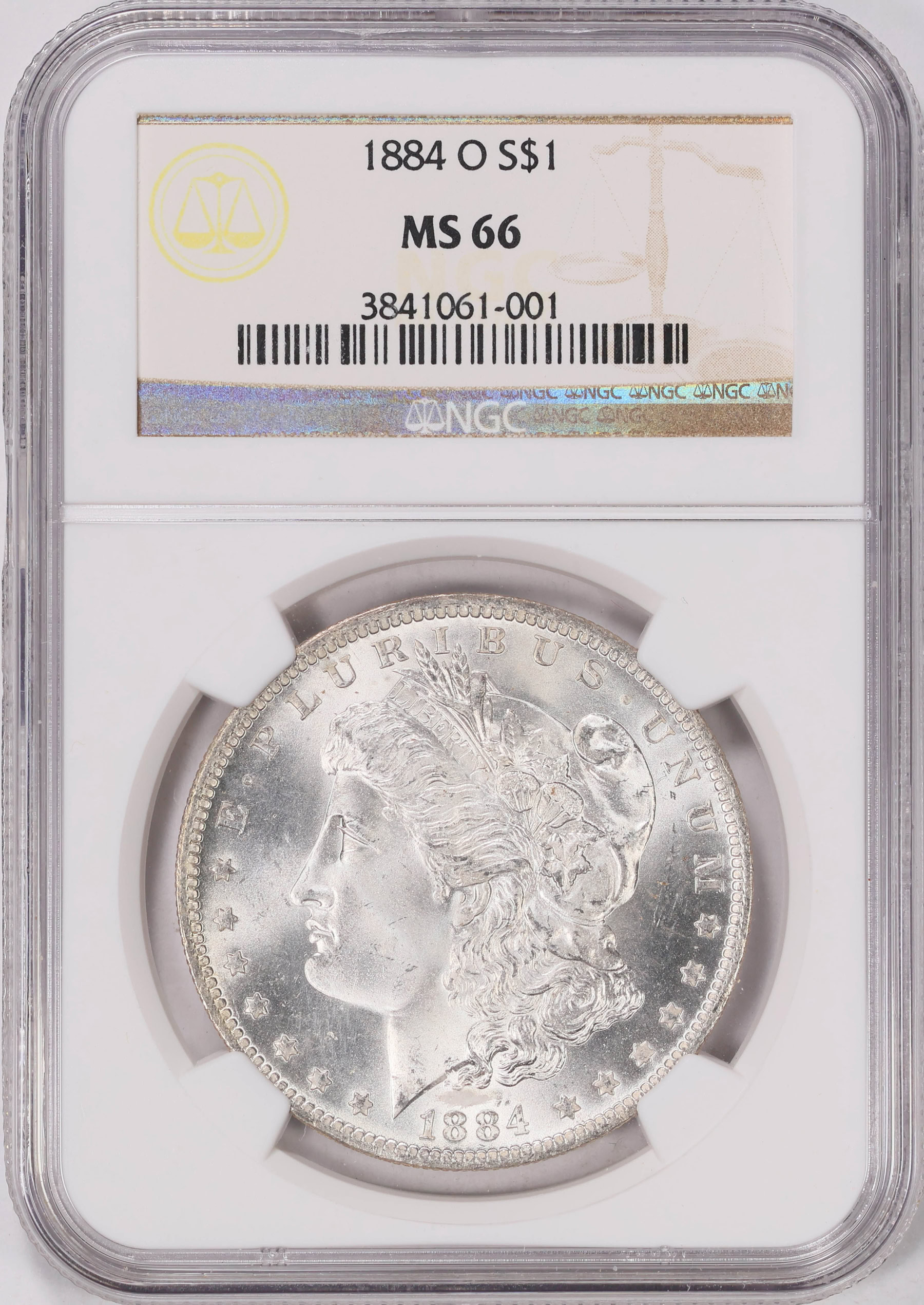 1884-O Morgan Silver Dollar NGC MS-66 (Item 1760217) | GreatCollections Coin Auctions