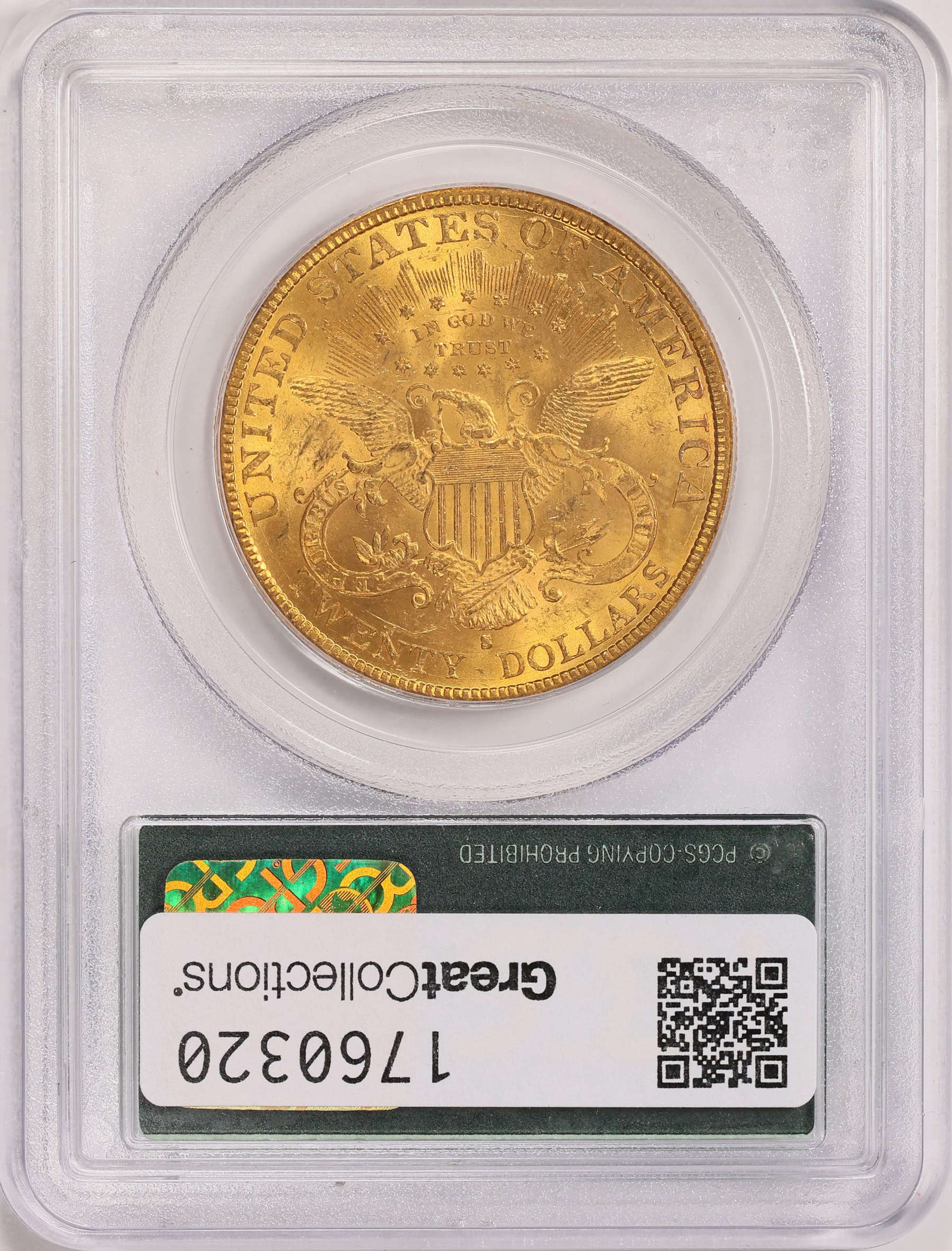 1890-S Liberty Gold Double Eagle PCGS MS-60 OGH (Item 1760320 ...