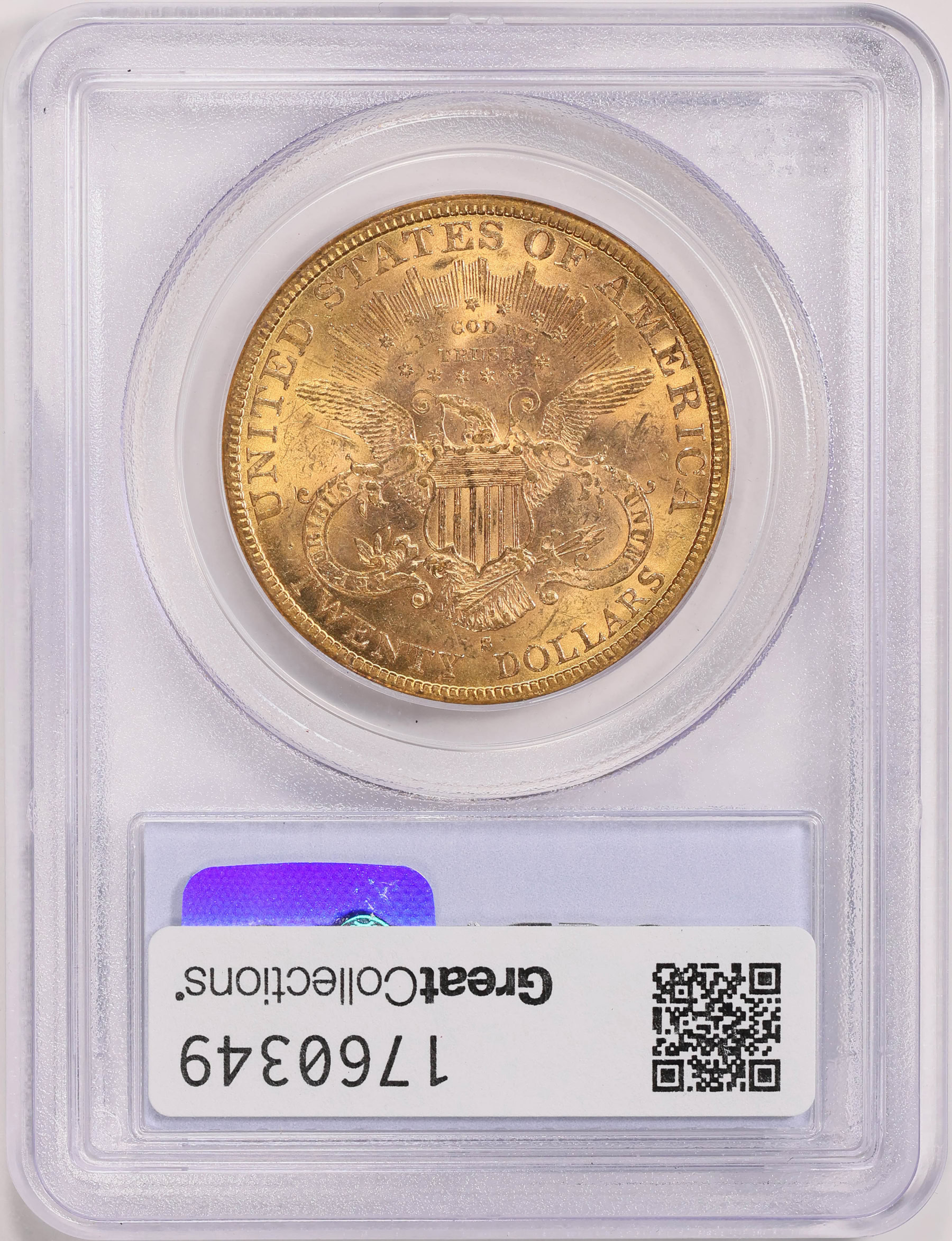 1881-S Liberty Gold Double Eagle PCGS AU-55 (Item 1760349) | GreatCollections Coin Auctions