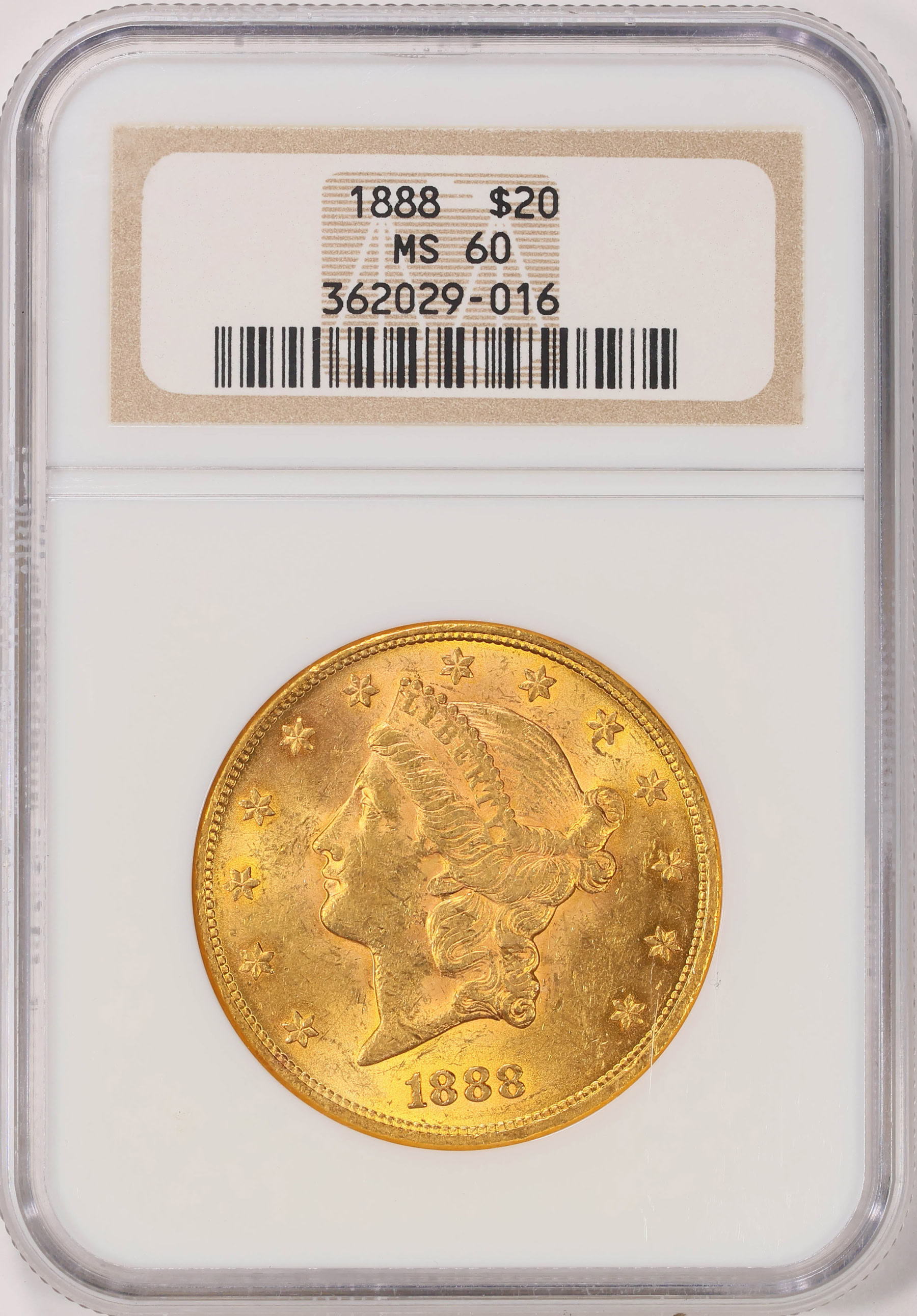 1888 Liberty Gold Double Eagle NGC MS-60 (Item 1760361) | GreatCollections Coin Auctions