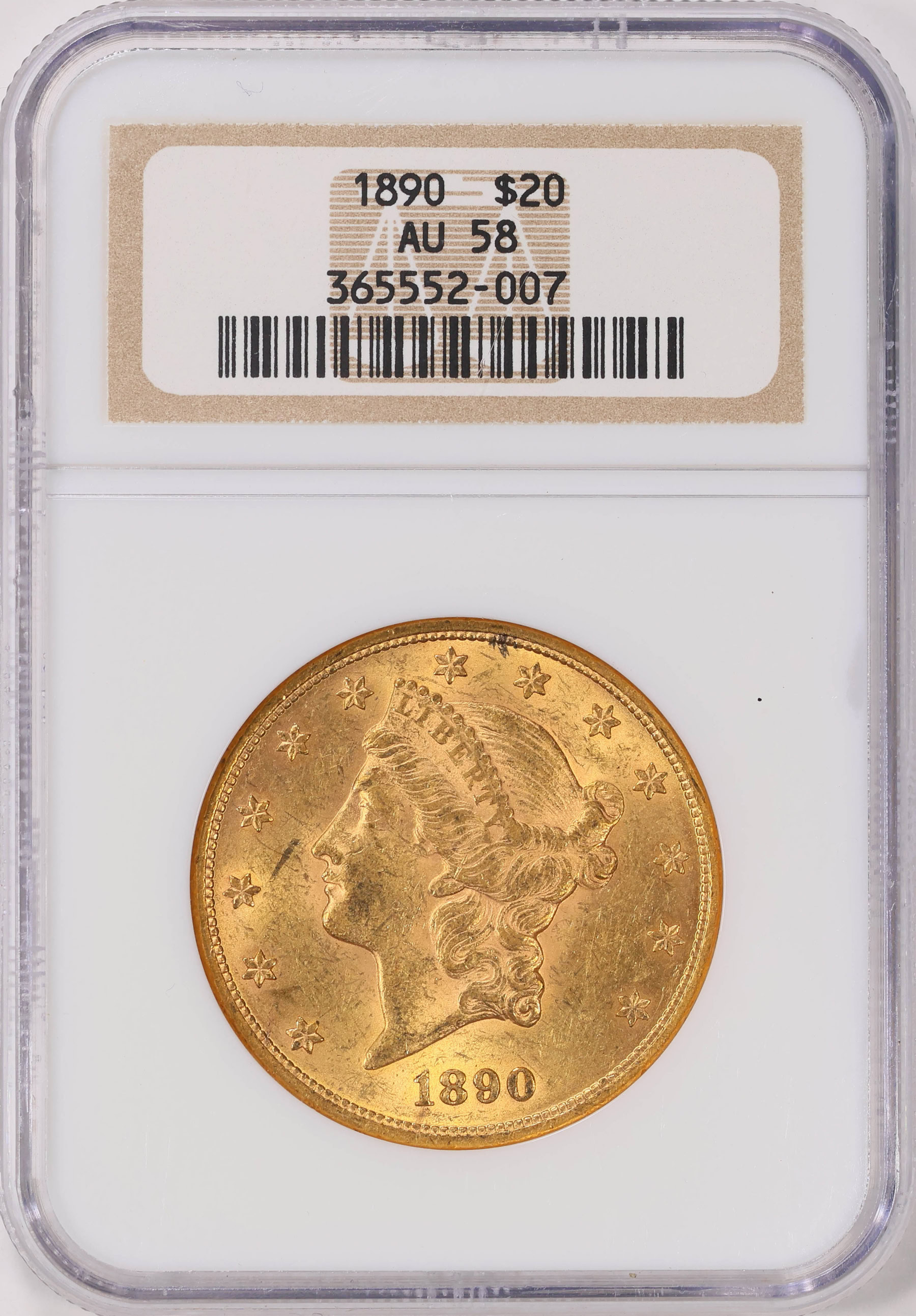 1890 Liberty Gold Double Eagle NGC AU-58 (Item 1760370 ...