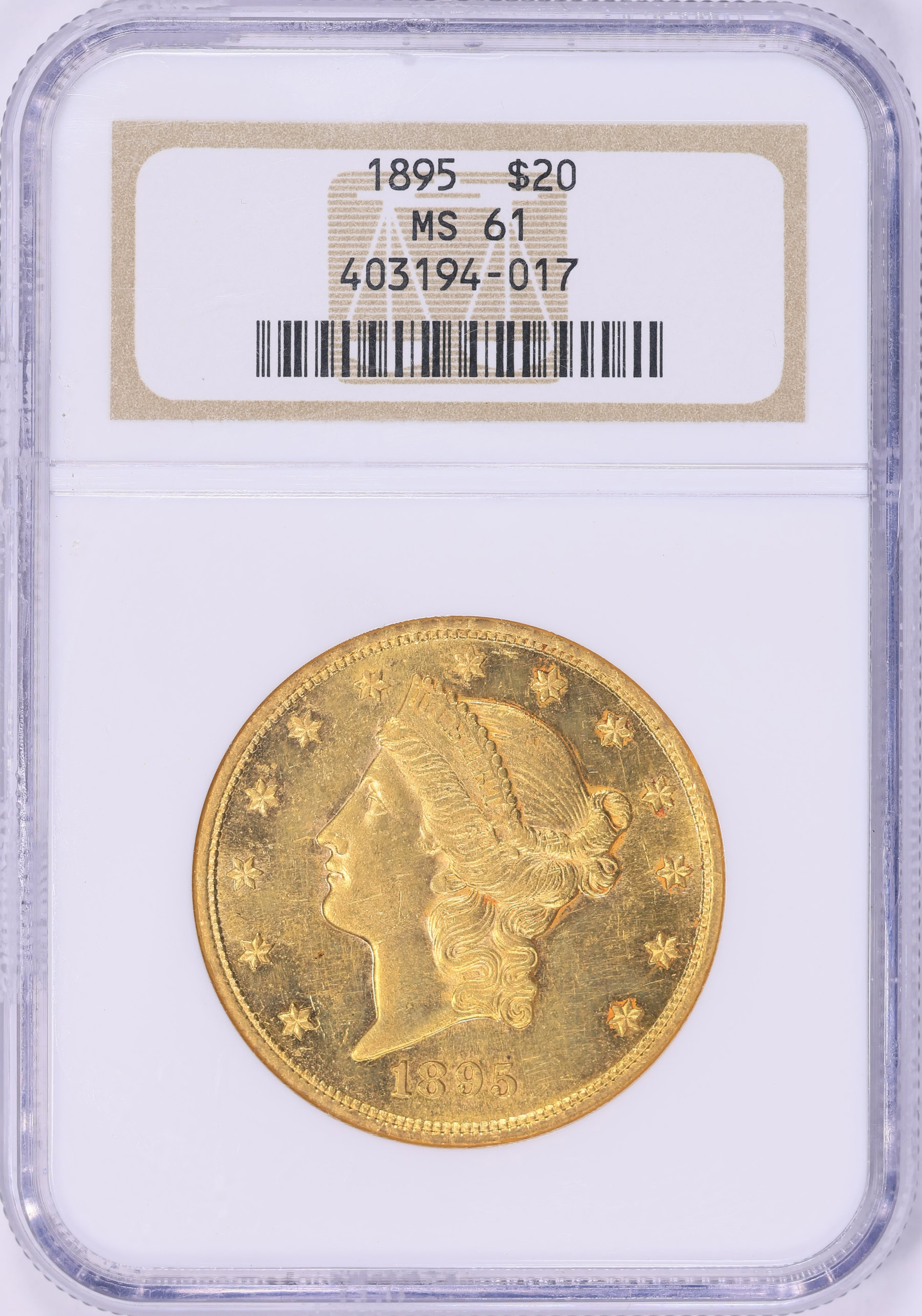 1895 Liberty Gold Double Eagle NGC MS-61 (Item 1760379 ...