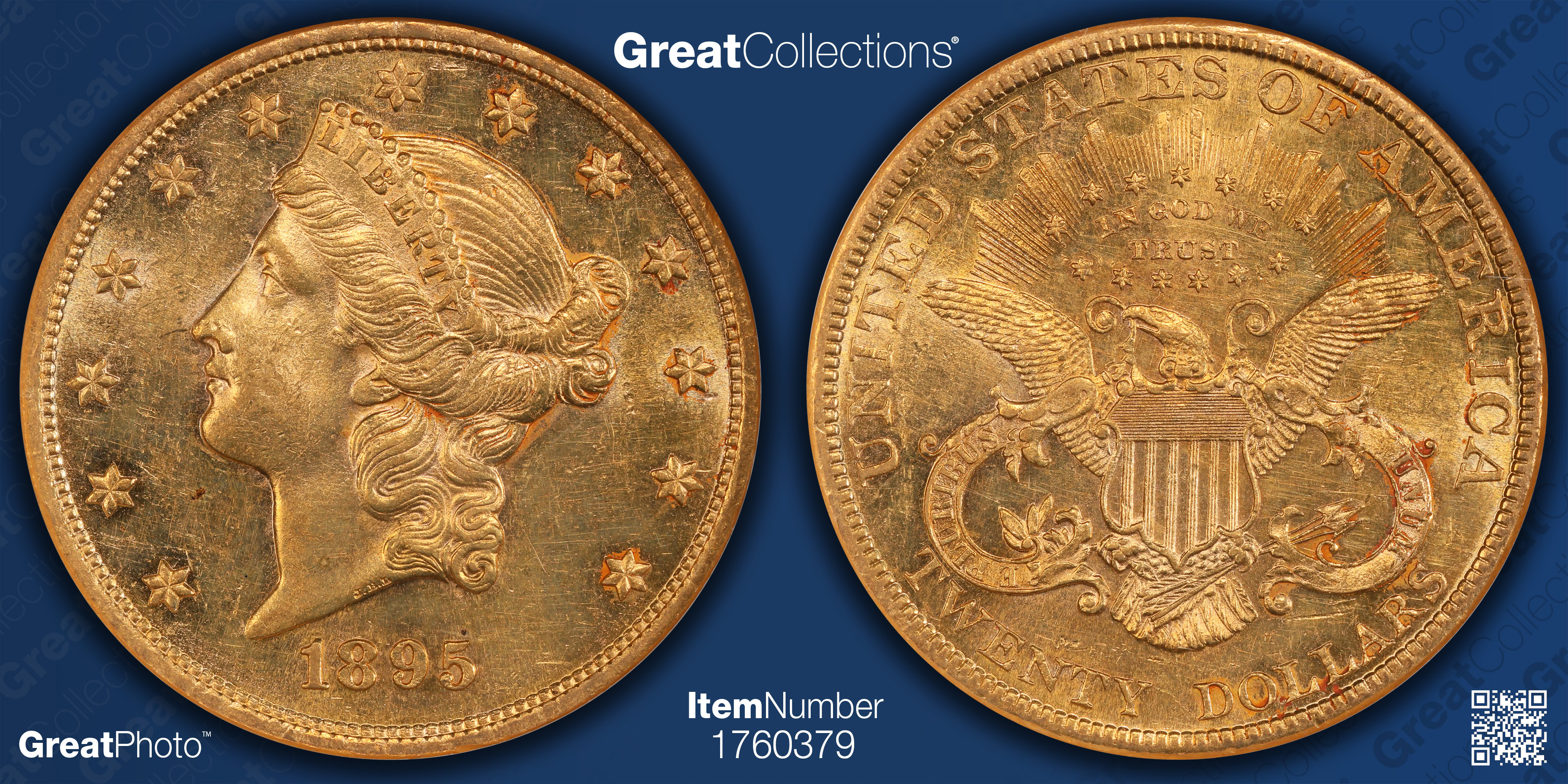 1895 Liberty Gold Double Eagle NGC MS-61 (Item 1760379 ...