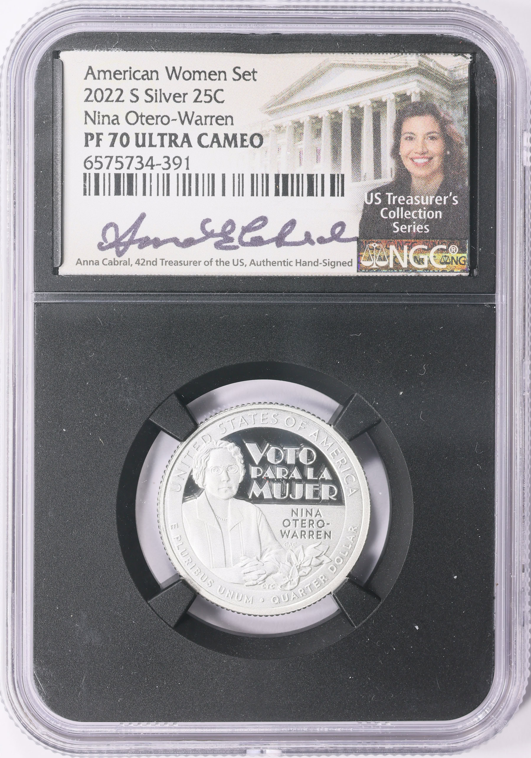2022-S American Women Quarter Nina Otero-Warren-Silver NGC Proof-70 UC ...