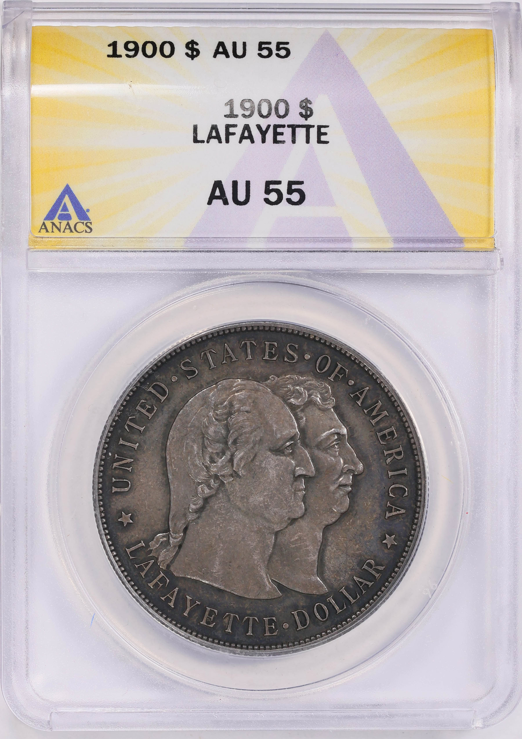 1900 Lafayette Dollar ANACS AU-55 (Item 1760497) | GreatCollections ...