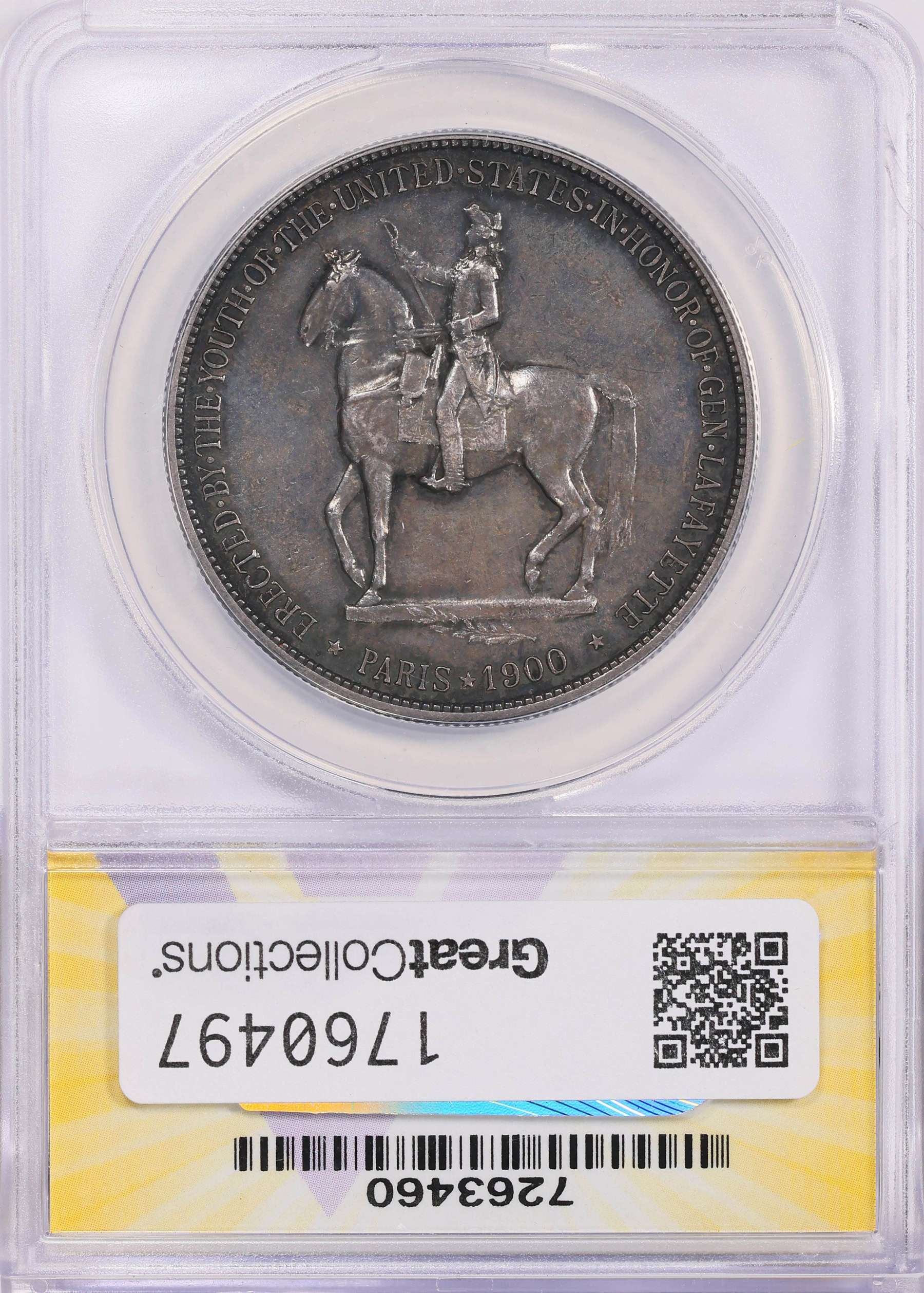 1900 Lafayette Dollar ANACS AU-55 (Item 1760497) | GreatCollections ...