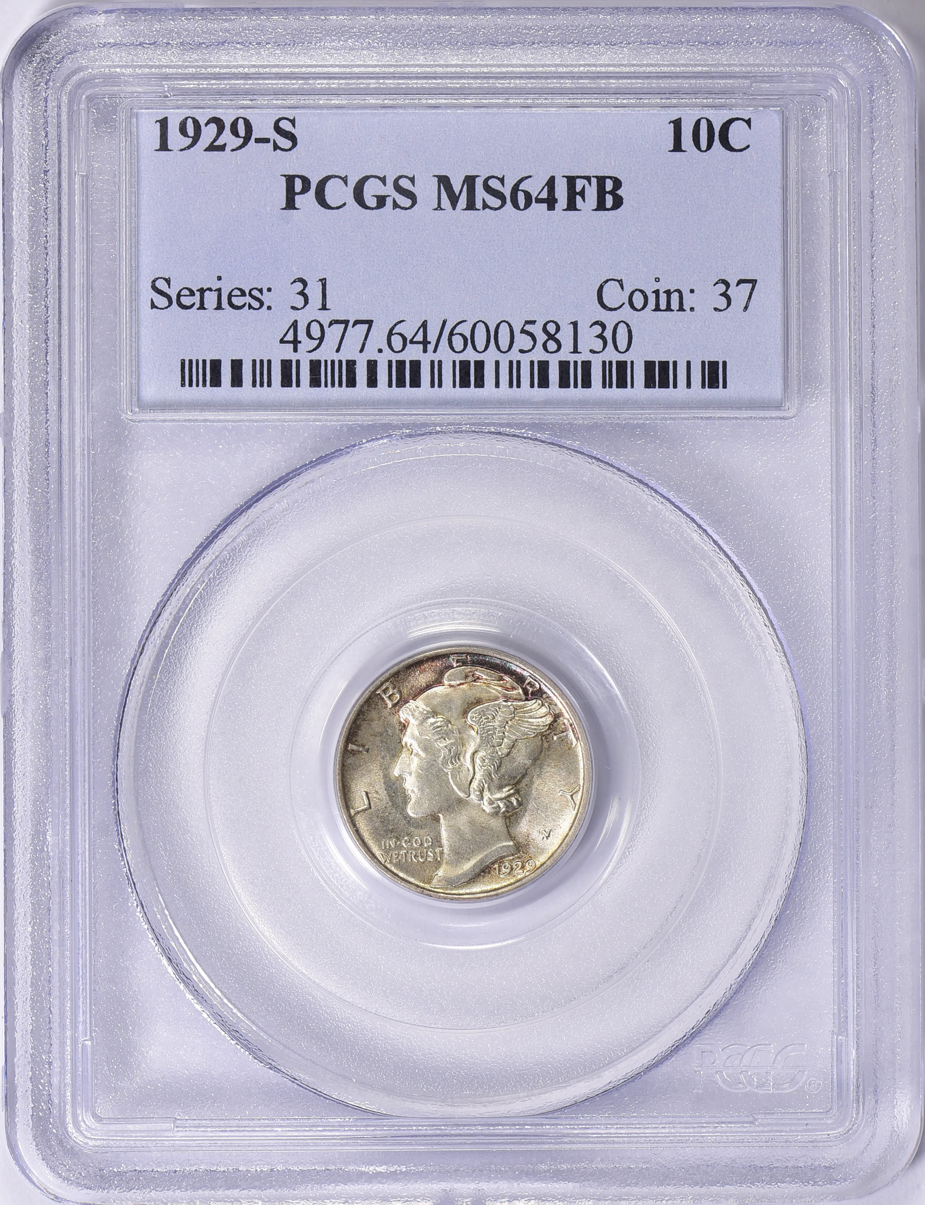 1929-S Mercury Dime PCGS MS-64 FB (Item 1760604) | GreatCollections Coin Auctions