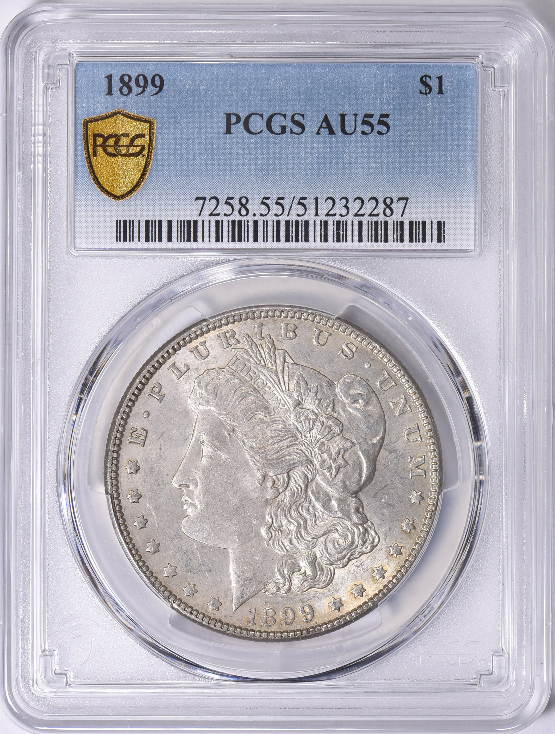 1899 Morgan Silver Dollar PCGS AU-55 (Item 1760607) | GreatCollections Coin Auctions