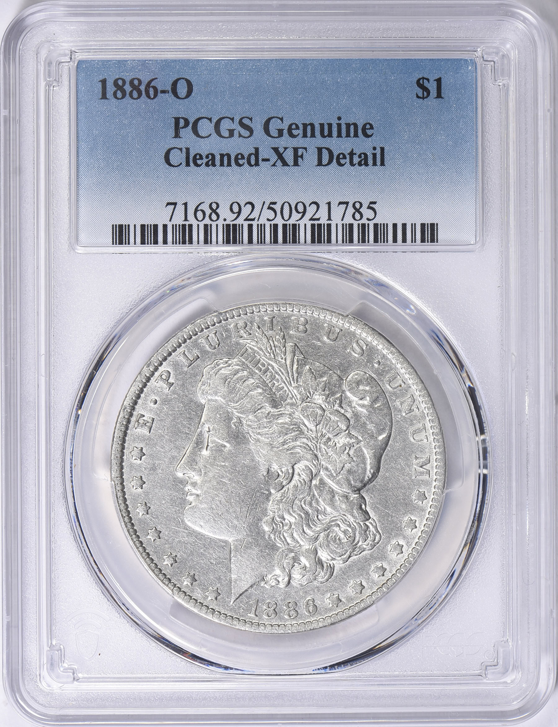 1886-O Morgan Silver Dollar PCGS Genuine XF Details (Item 1760666) | GreatCollections Coin Auctions