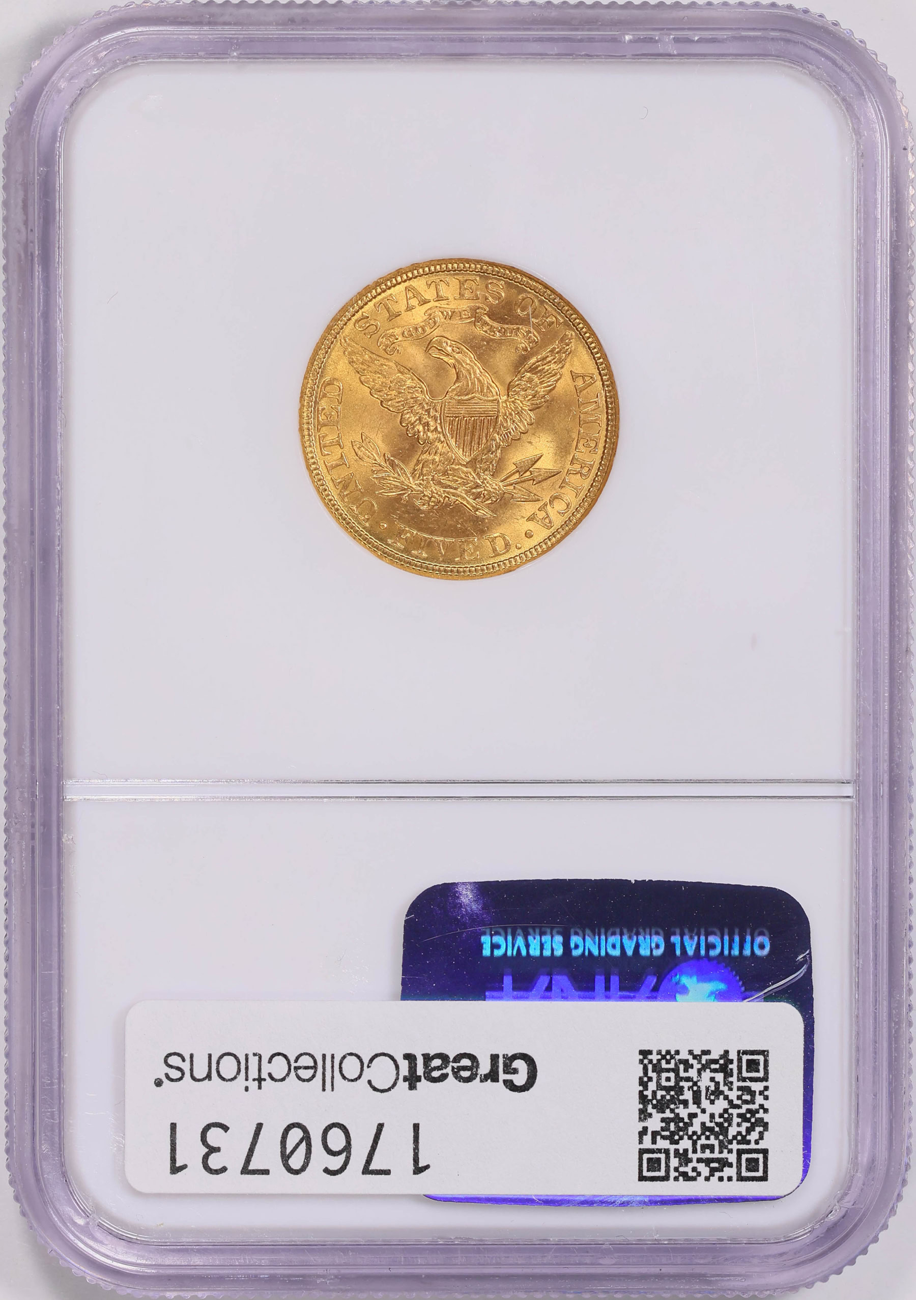 1908 Liberty Gold Half Eagle NGC MS-64 (Item 1760731 ...