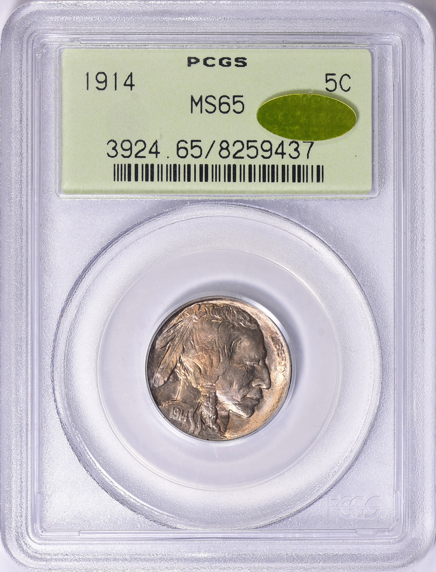 1914 Buffalo Nickel PCGS MS-65 (CAC Gold) OGH (Item 1760756 ...