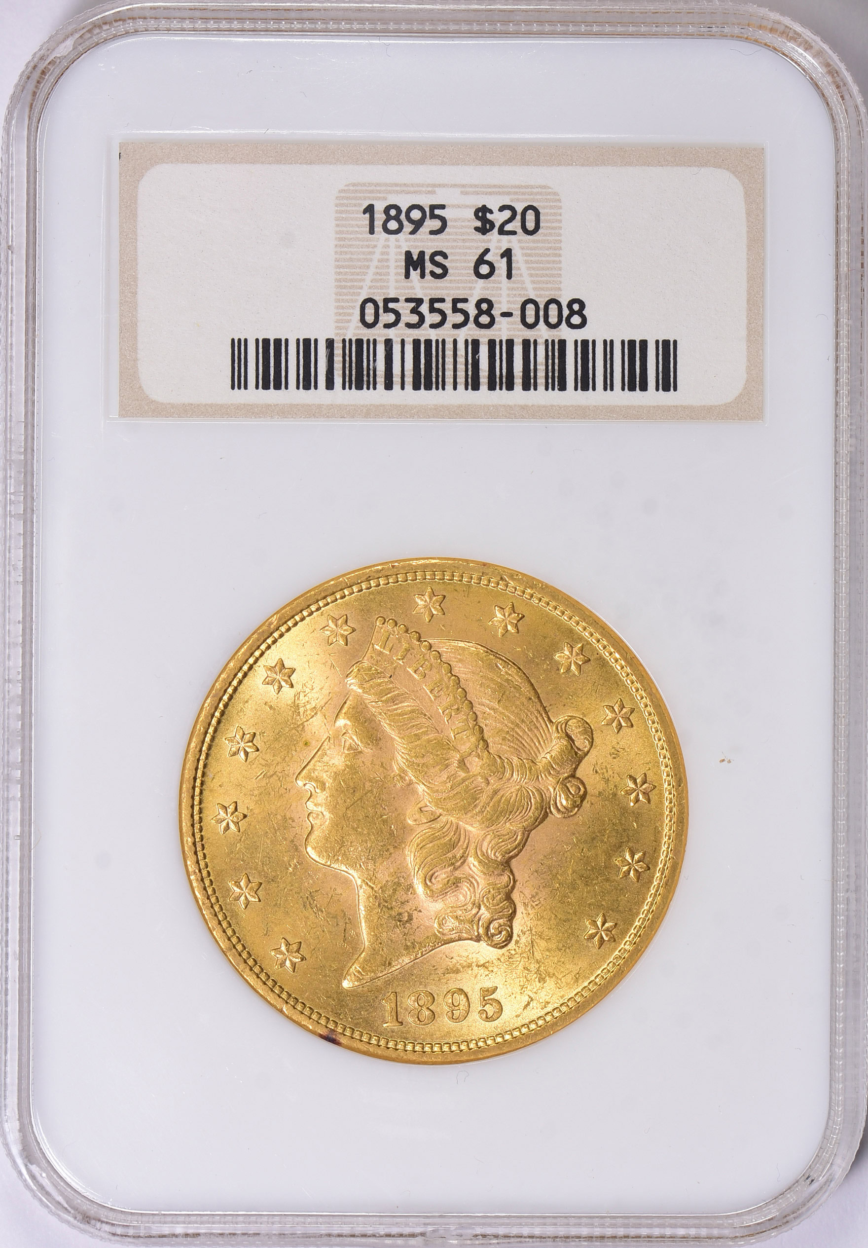 1895 Liberty Gold Double Eagle NGC MS-61 OH (Item 1760874) | GreatCollections Coin Auctions