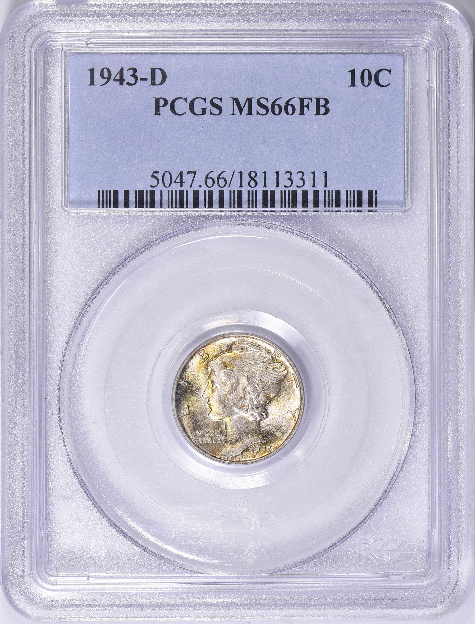 1943-D Mercury Dime PCGS MS-66 FB (Item 1761064) | GreatCollections Coin Auctions