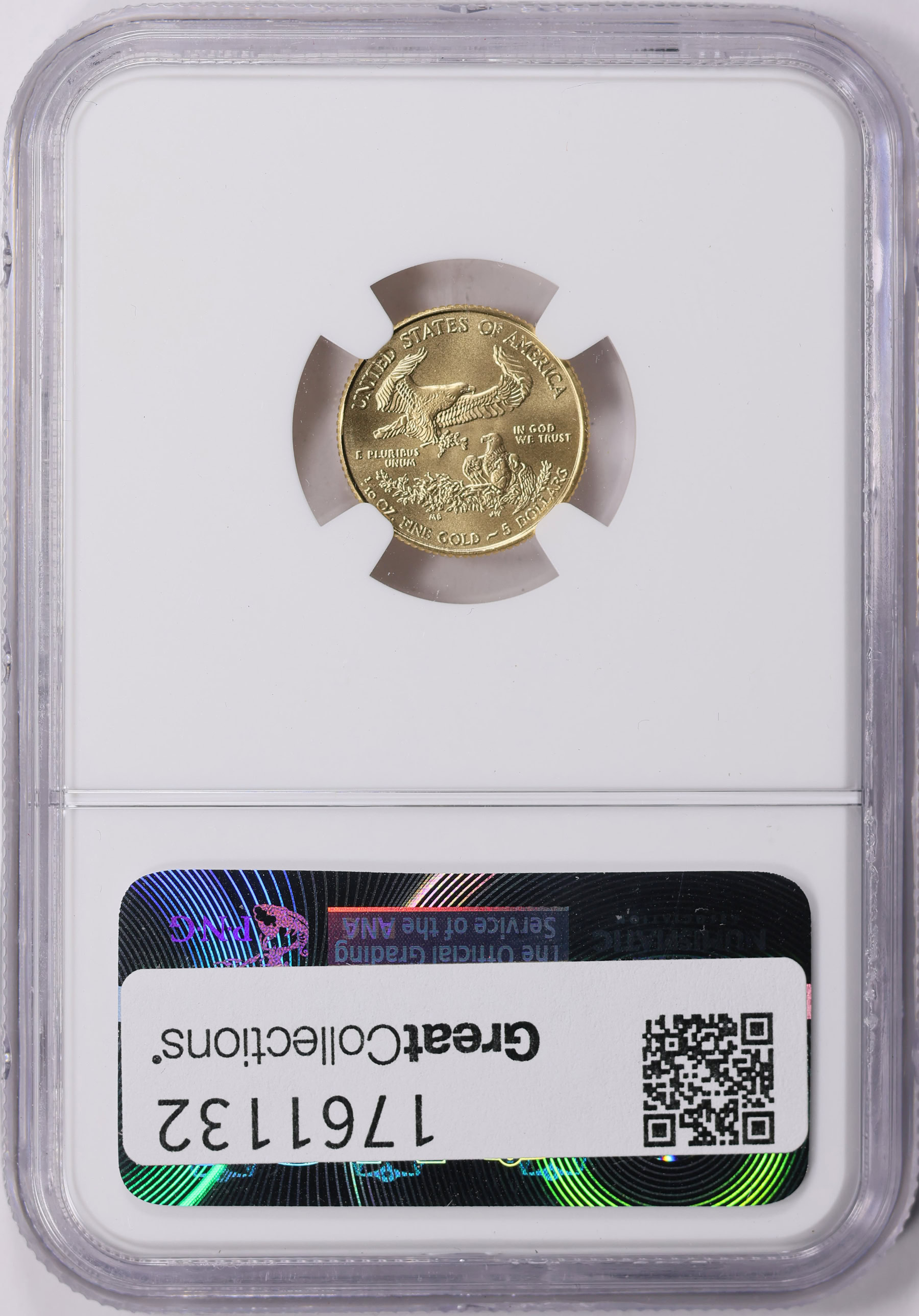 2016 $5 Tenth-Ounce Gold American Eagle 30th Anniversary NGC MS-70 (Eagle Label) (Item 1761132 ...