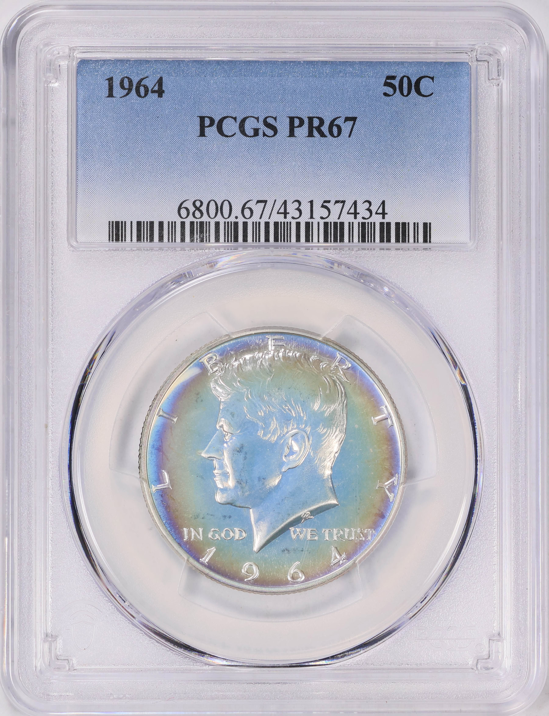 1964 Kennedy Half Dollar PCGS Proof-67 (Toned) (Item 1761185 ...