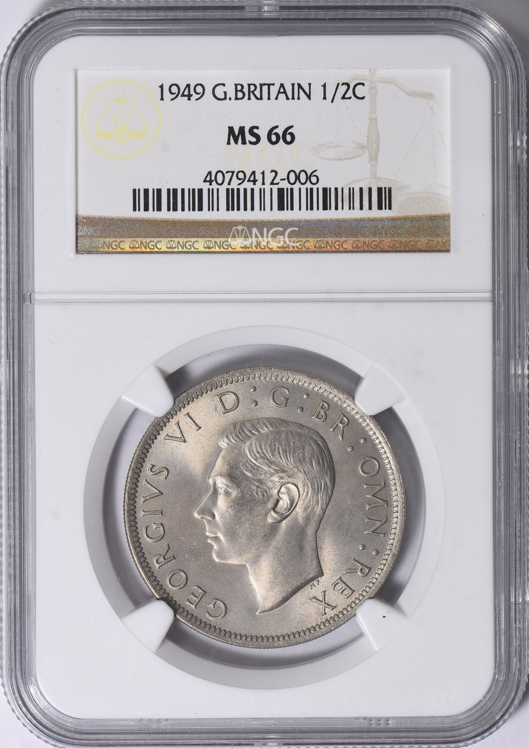 Great Britain 1949 1/2 Crown KM-879 NGC MS-66 (Item 1761203 ...