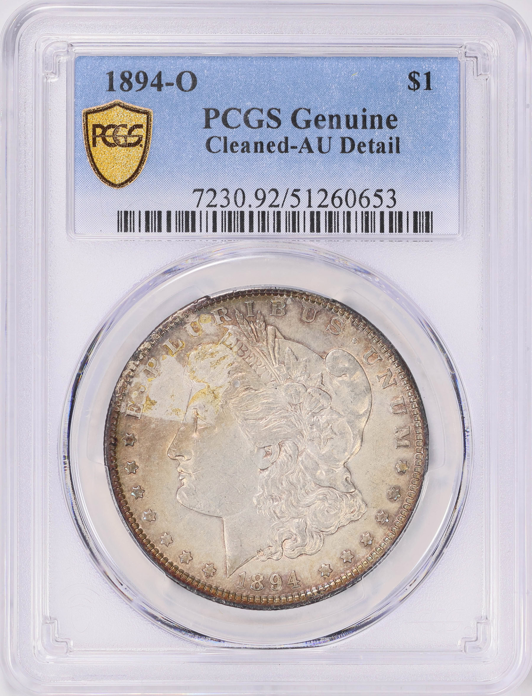1894-O Morgan Silver Dollar PCGS Genuine AU Details (Item 1761843) | GreatCollections Coin Auctions