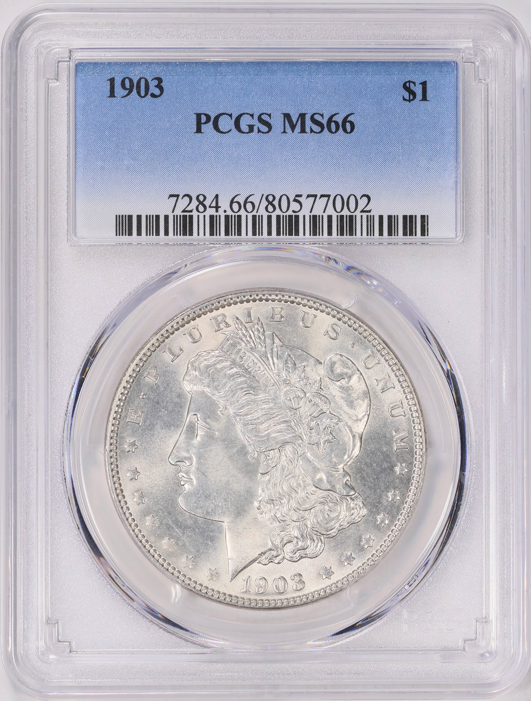 1903 Morgan Silver Dollar PCGS MS-66 (Item 1761850) | GreatCollections ...