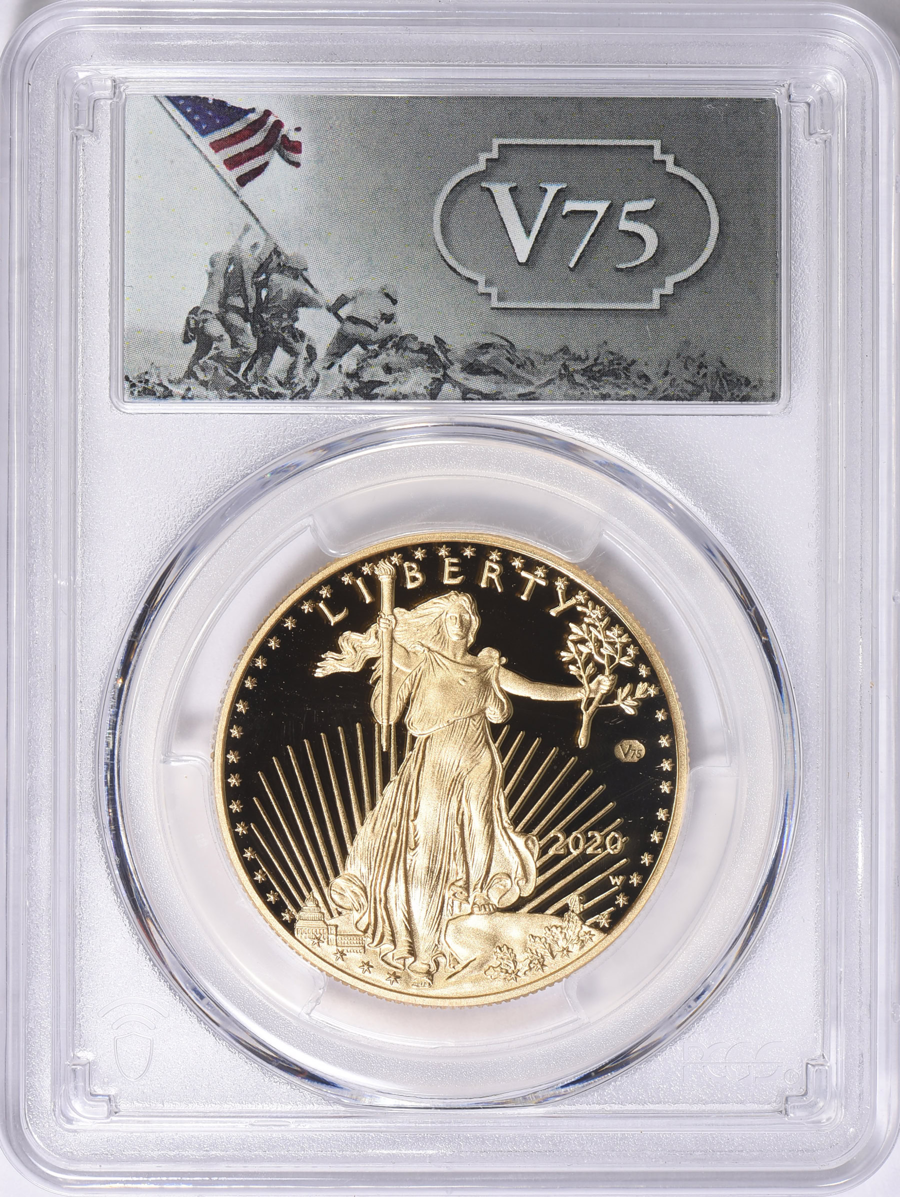 2020-W $50 One-Ounce Gold American Eagle V75 Privy Struck First Day of ...
