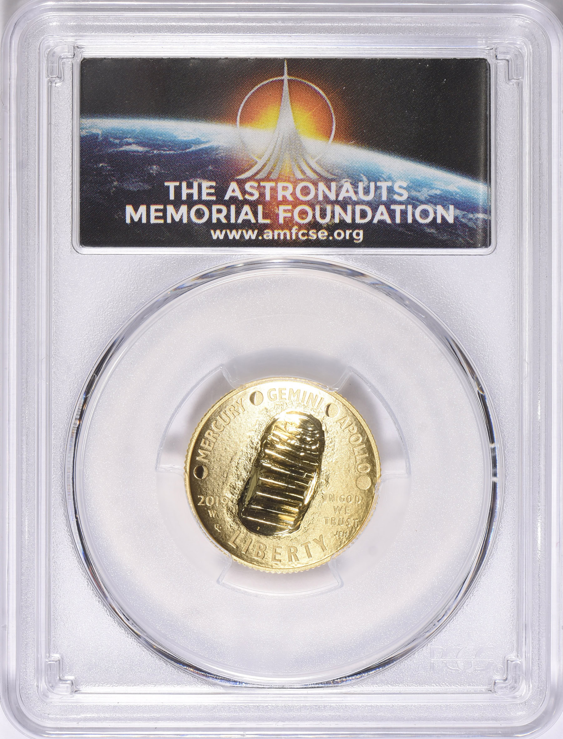 2019-W Apollo 11 50th Anniversary Gold $5 First Strike PCGS Proof-70 DCAM (The Astronauts ...