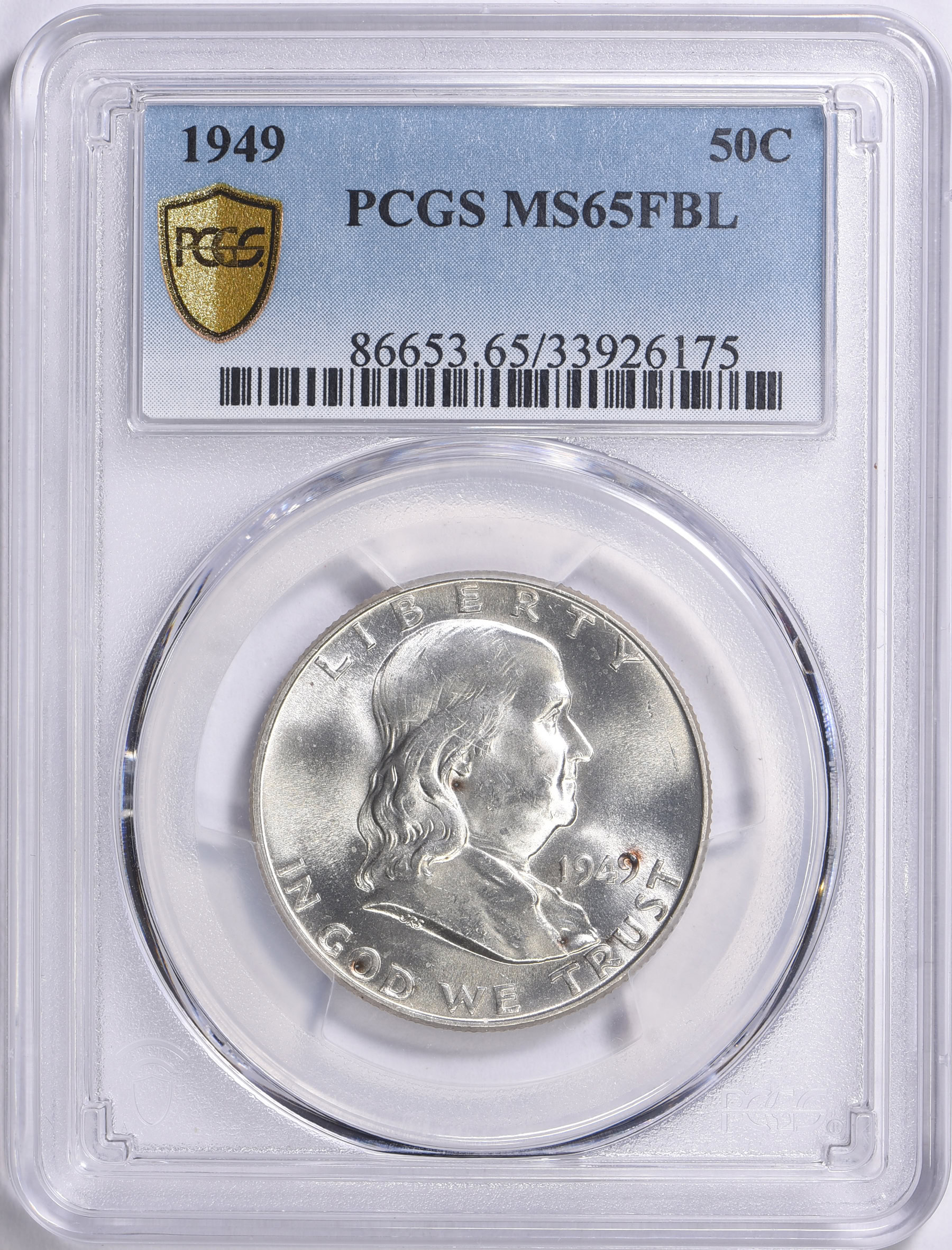 1949 Franklin Half Dollar PCGS MS-65 FBL (Item 1762158 ...