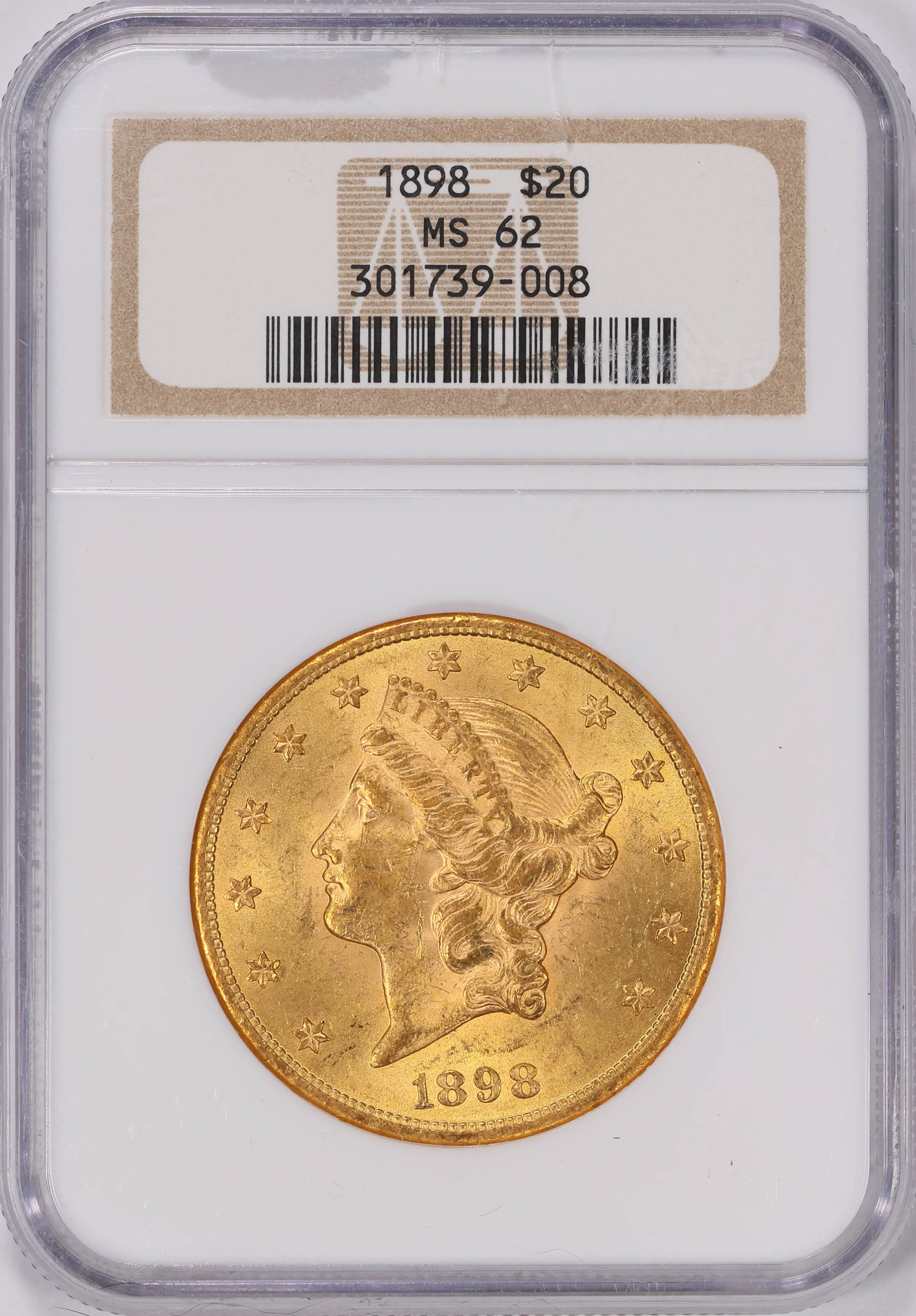 1898 Liberty Gold Double Eagle NGC MS-62 (Item 1762185 ...