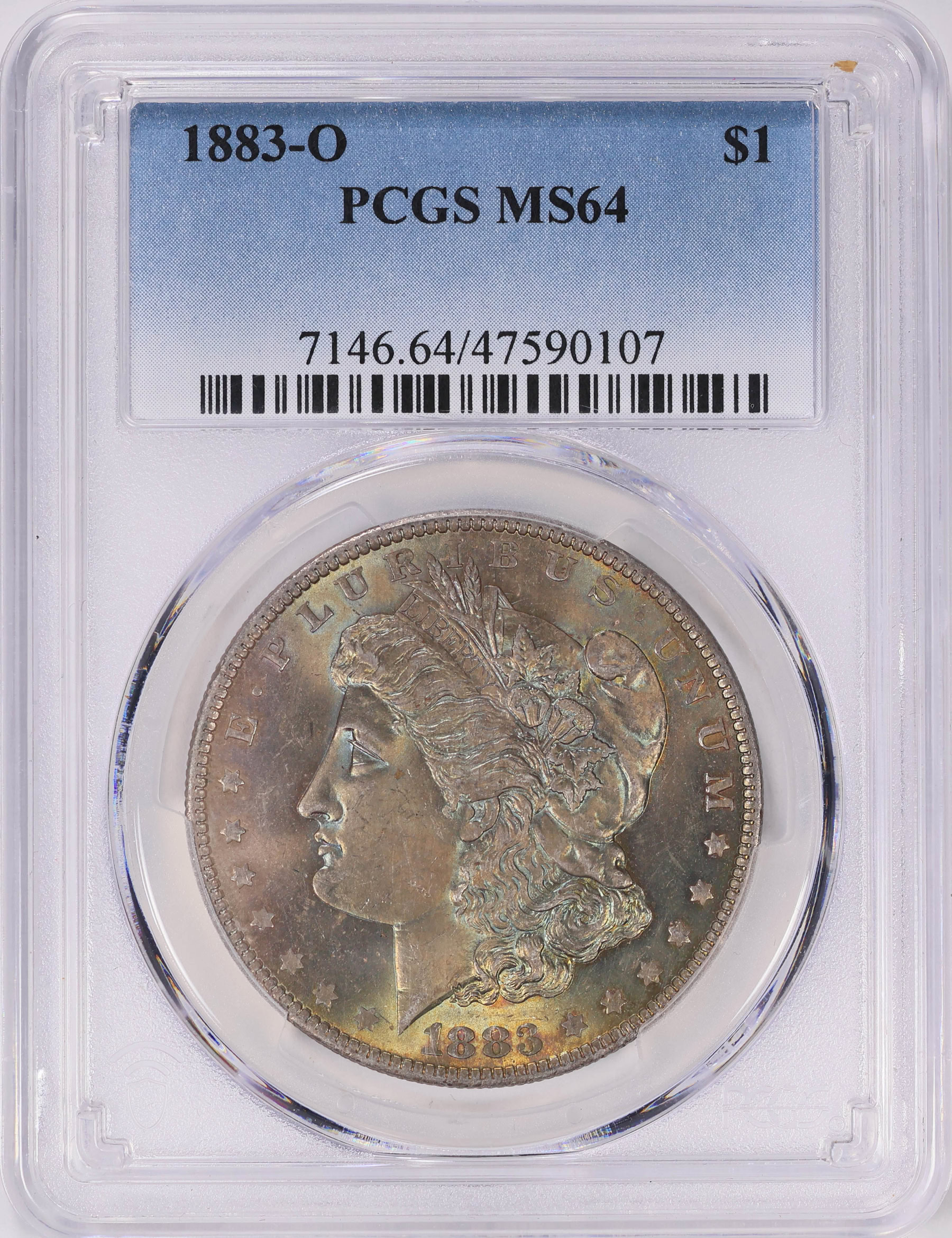1883-O Morgan Silver Dollar PCGS MS-64 (Toned) (Item 1762229) | GreatCollections Coin Auctions