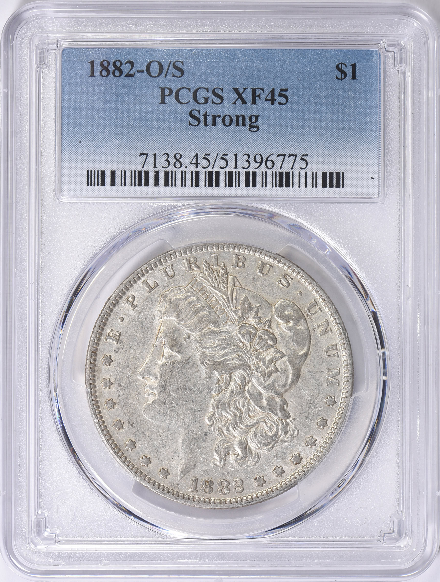 1882-O/S Morgan Silver Dollar Strong PCGS XF-45 (Item 1762344) | GreatCollections Coin Auctions