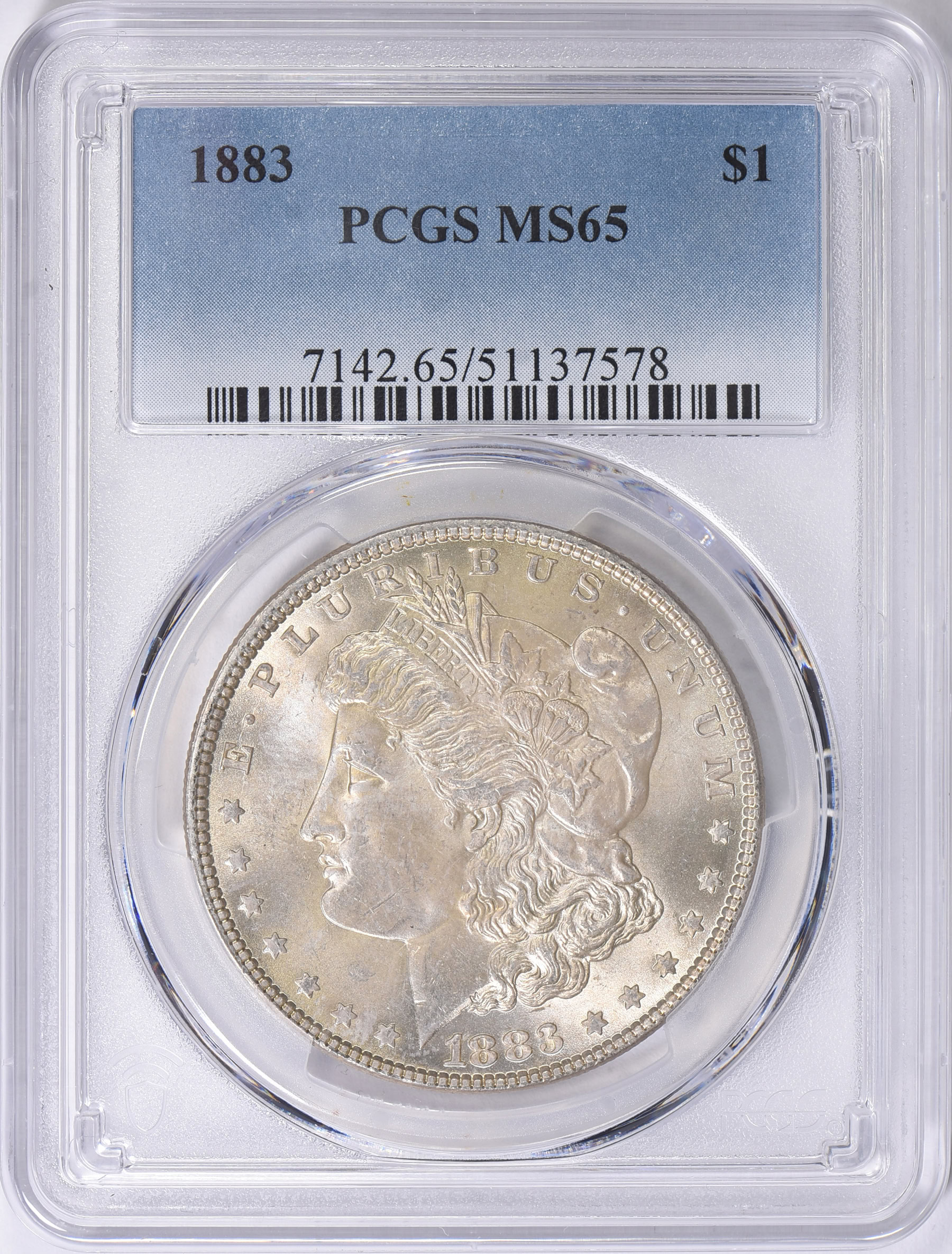 1883 Morgan Silver Dollar PCGS MS-65 (Item 1762355) | GreatCollections Coin Auctions