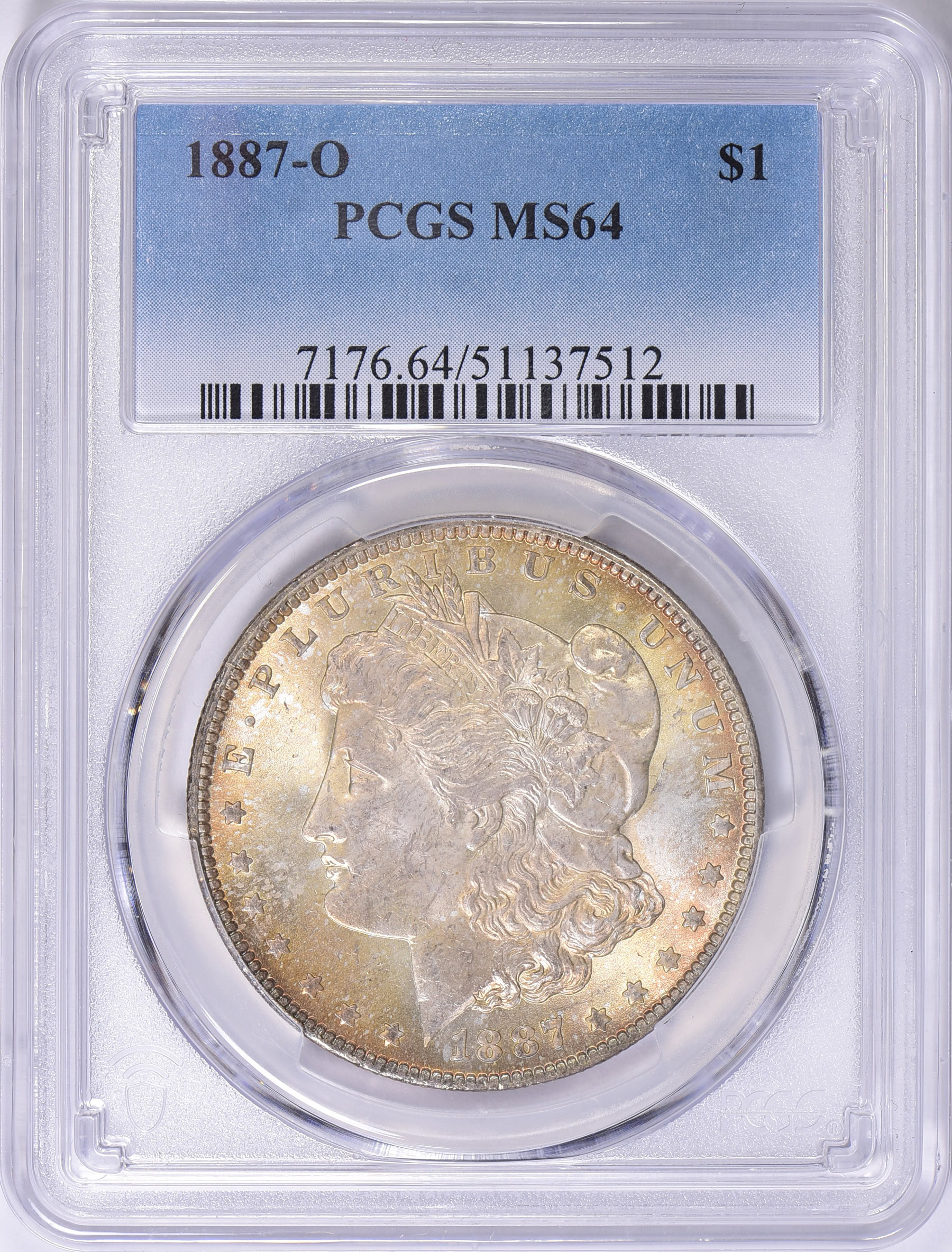 1887-O Morgan Silver Dollar PCGS MS-64 (Item 1762373) | GreatCollections Coin Auctions