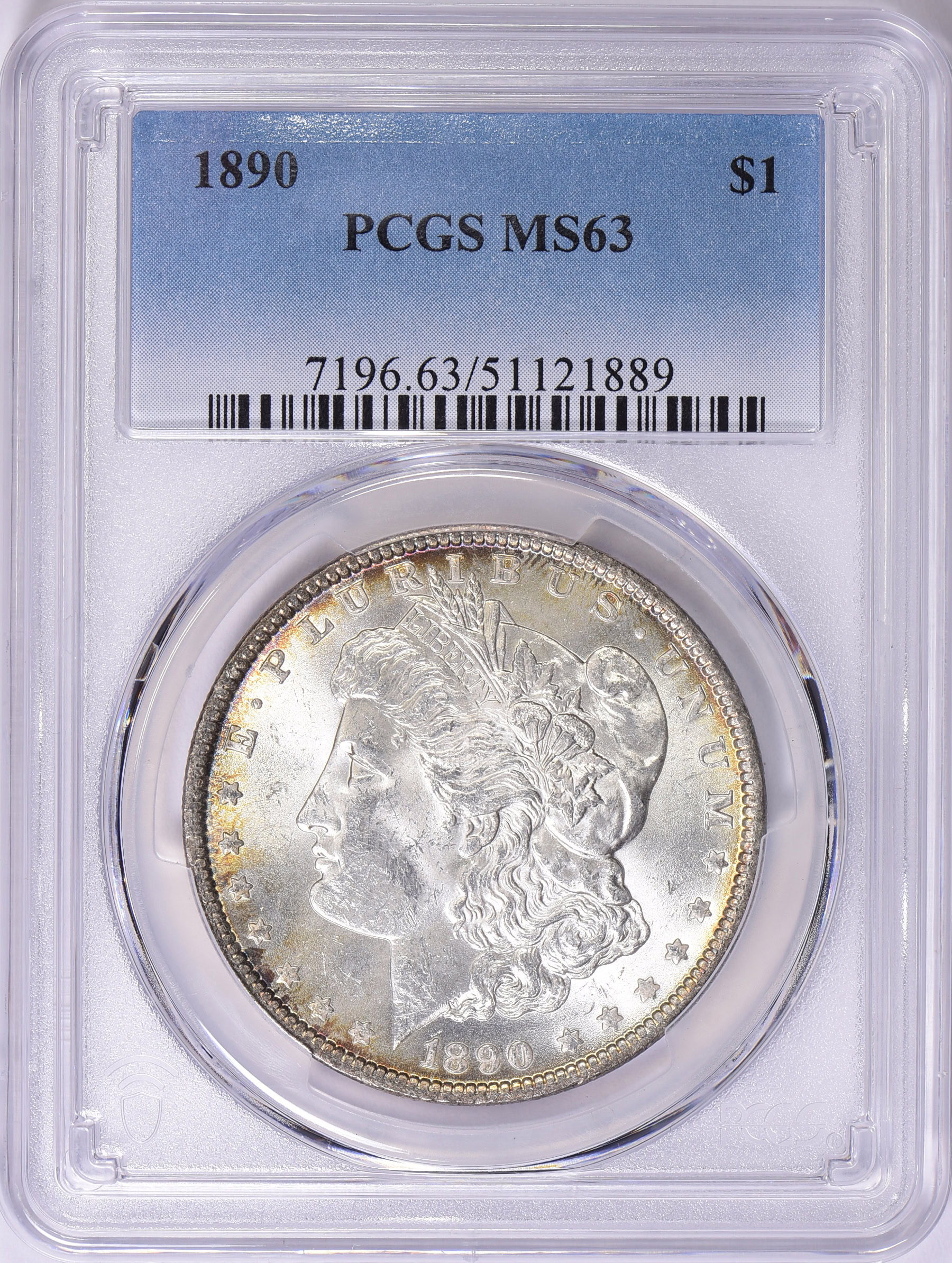 1890 Morgan Silver Dollar PCGS MS-63 (Item 1762387) | GreatCollections Coin Auctions