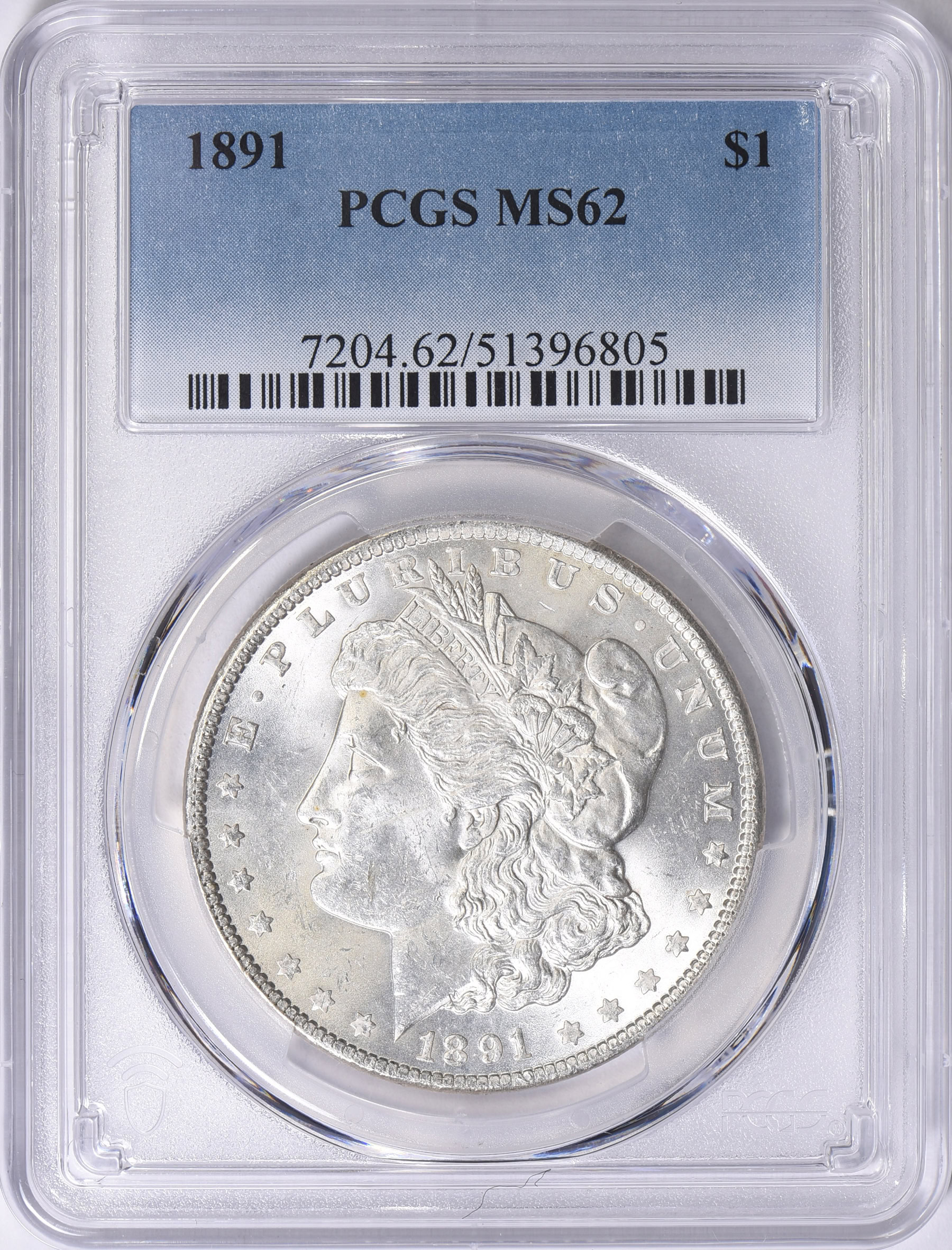 1891 Morgan Silver Dollar PCGS MS-62 (Item 1762457) | GreatCollections Coin Auctions