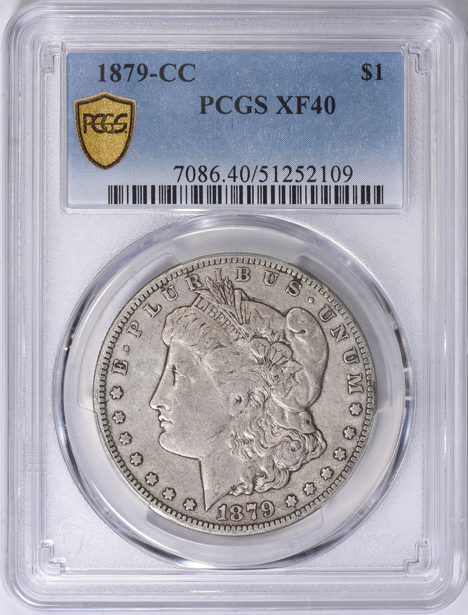 1879-CC Morgan Silver Dollar PCGS XF-40 (Item 1762472) | GreatCollections Coin Auctions