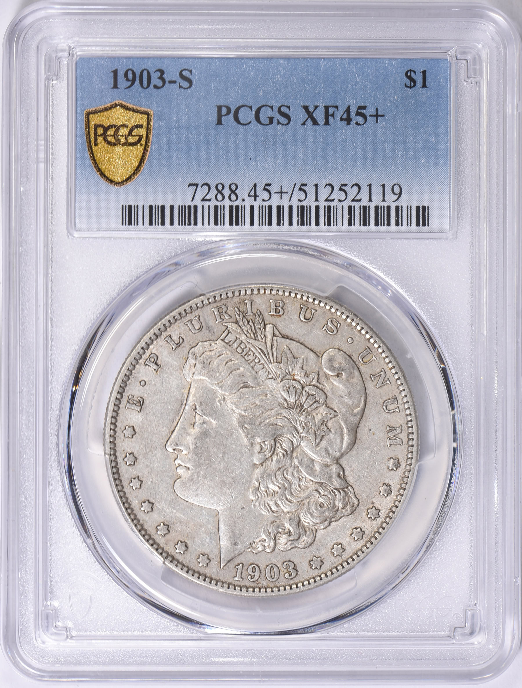 1903-S Morgan Silver Dollar PCGS XF-45+ (Item 1762496) | GreatCollections Coin Auctions