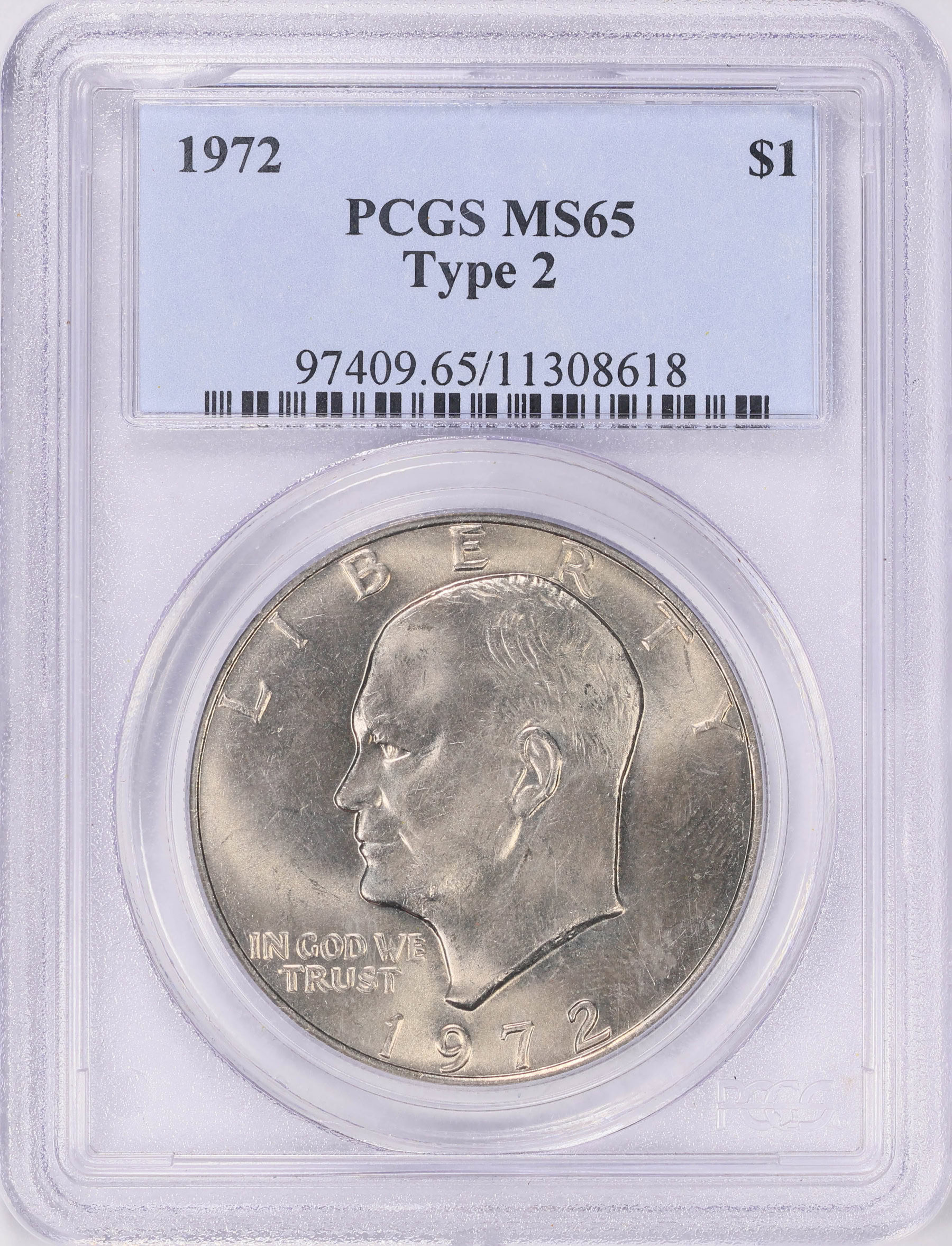 1972 Eisenhower Dollar Type 2 PCGS MS-65 (Item 1762560 ...