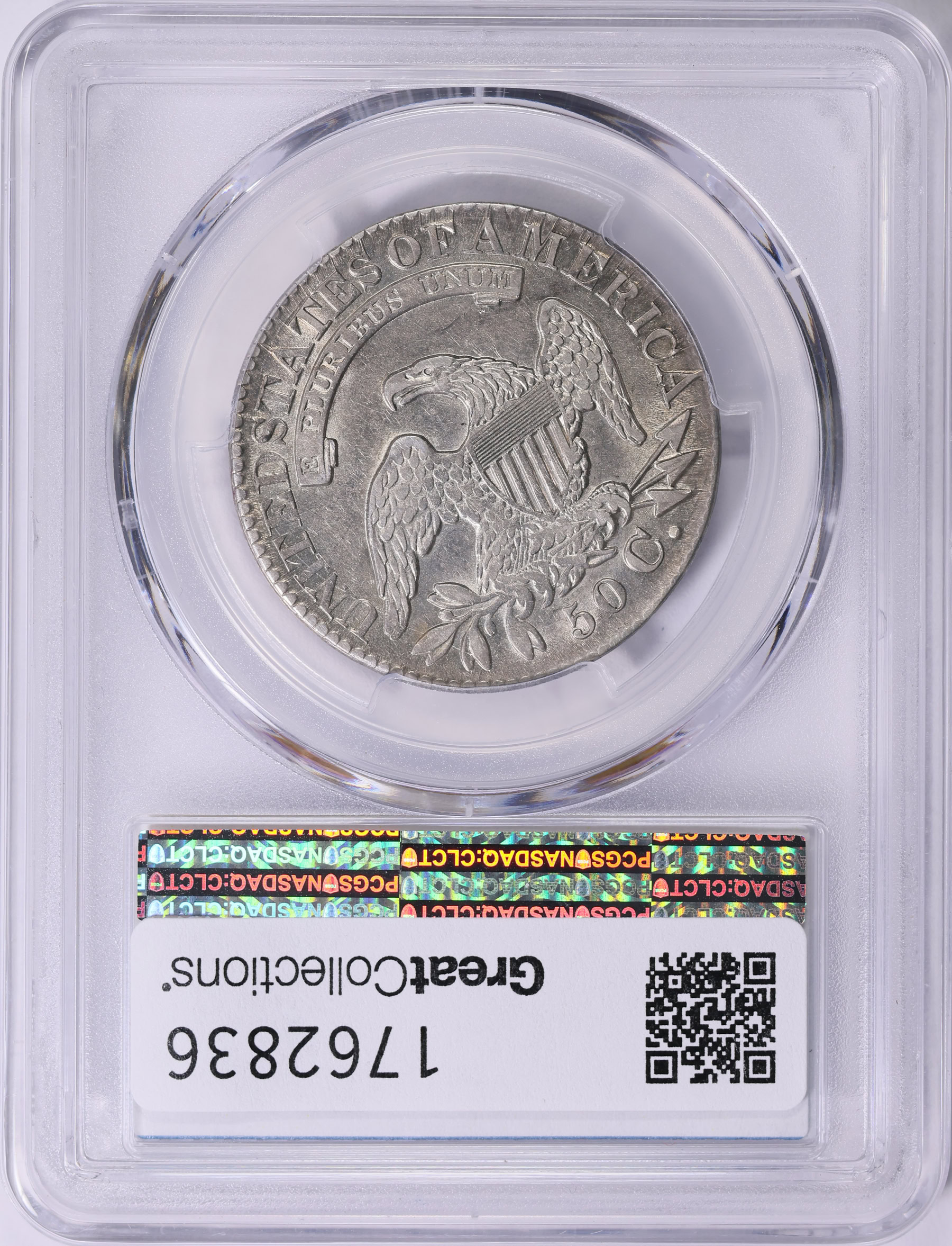 1829 Capped Bust Half Dollar Large Letters Overton 110a PCGS AU-50 ...