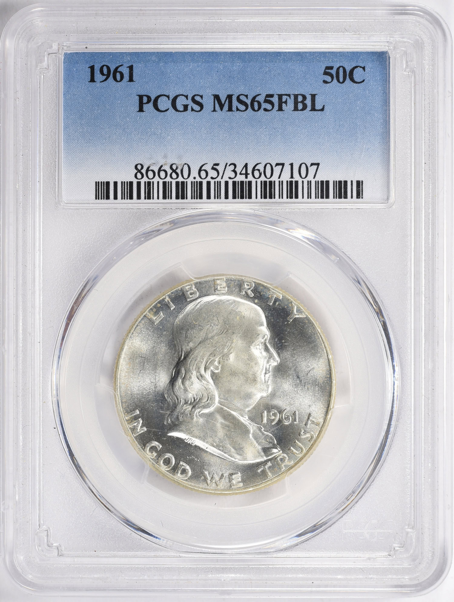 1961 Franklin Half Dollar PCGS MS-65 FBL (Item 1763262 ...