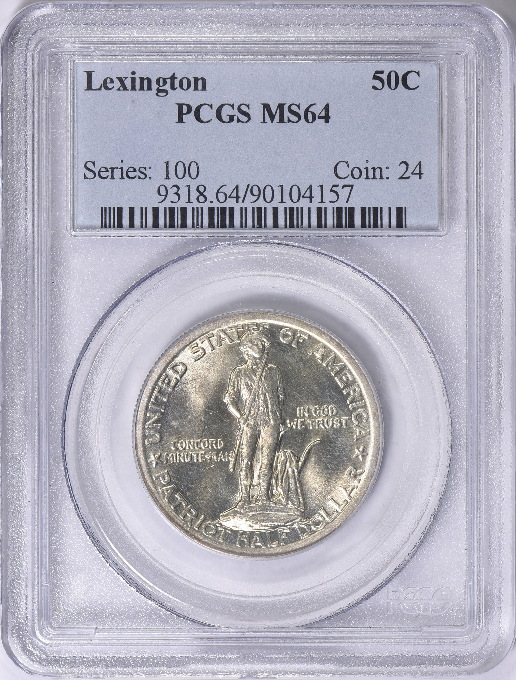 1925 Lexington-Concord Sesquicentennial Half Dollar PCGS MS-64 (Item ...