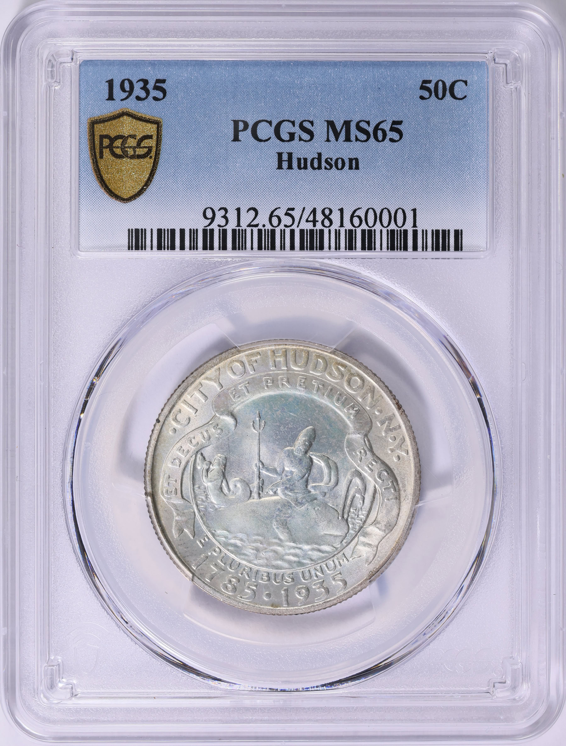 1935 Hudson, New York, Sesquicentennial Half Dollar PCGS MS-65 (Item ...