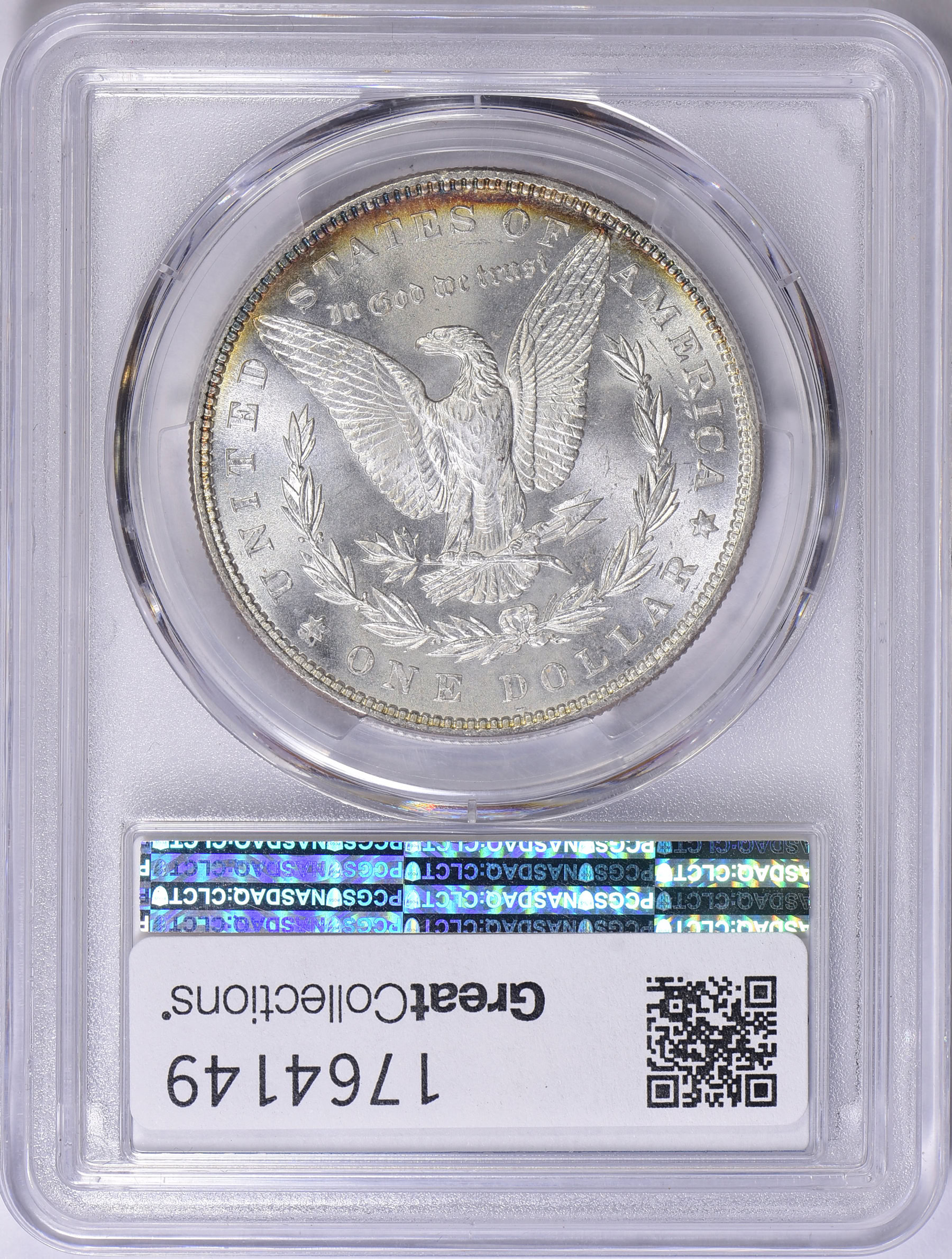 1886 Morgan Silver Dollar PCGS MS-64 (Toned) (Item 1764149) | GreatCollections Coin Auctions