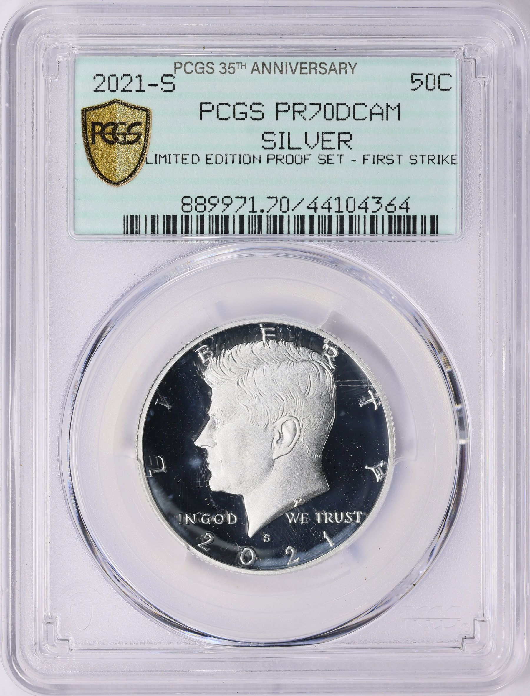 2021-S Kennedy Half Dollar Silver (From the Limited Edition Proof Set) First Strike PCGS Proof ...