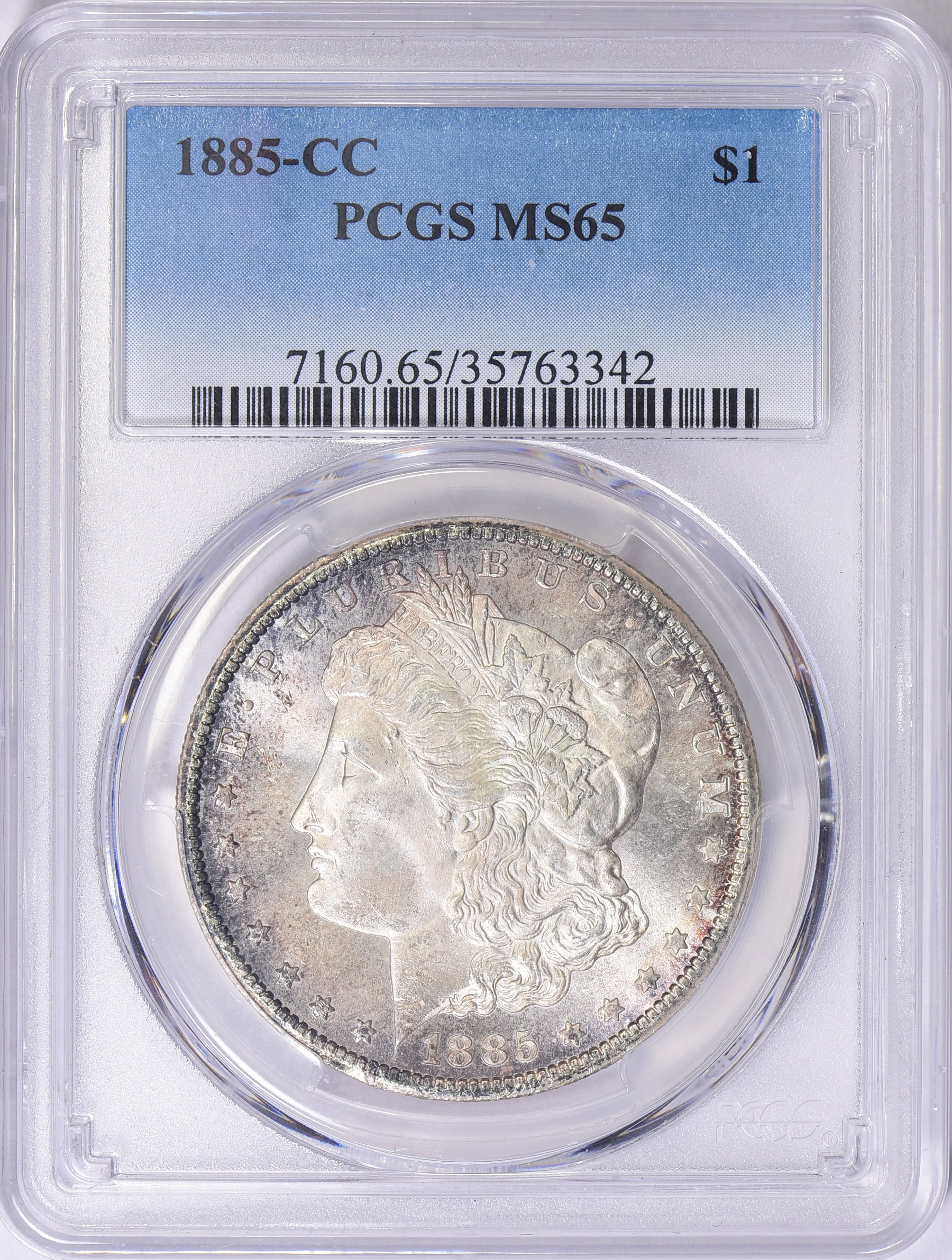 1885-CC Morgan Silver Dollar PCGS MS-65 (Item 1764237) | GreatCollections Coin Auctions