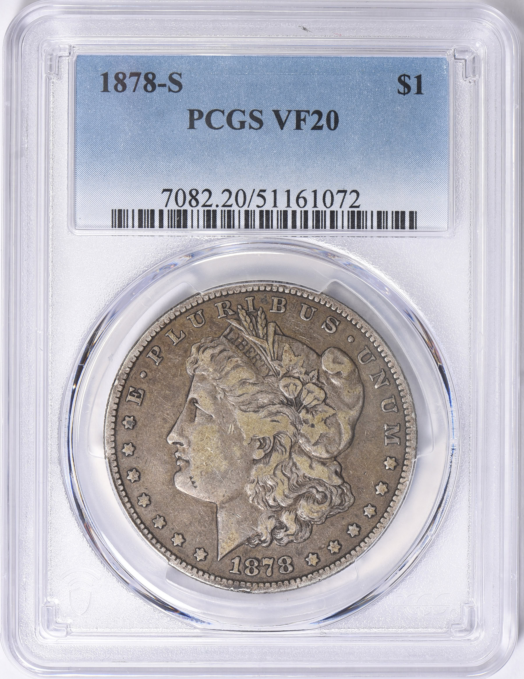1878-S Morgan Silver Dollar PCGS VF-20 (Item 1764909) | GreatCollections Coin Auctions