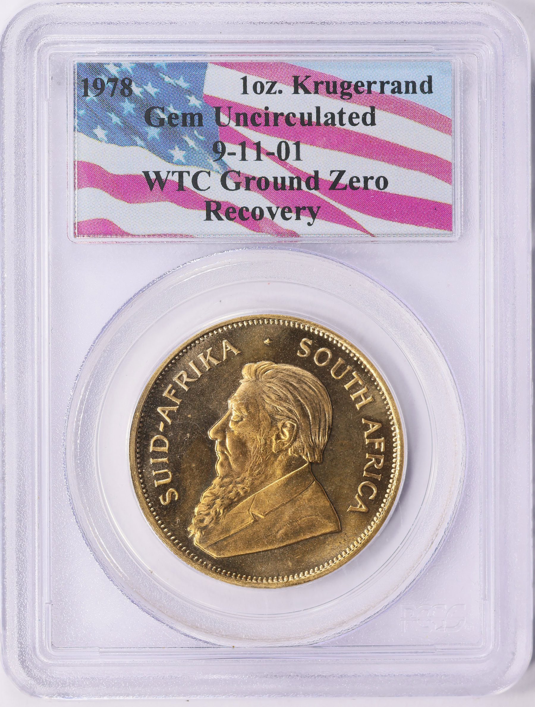 South Africa 1978 Gold Krugerrand WTC World Trade Center Ground Zero ...