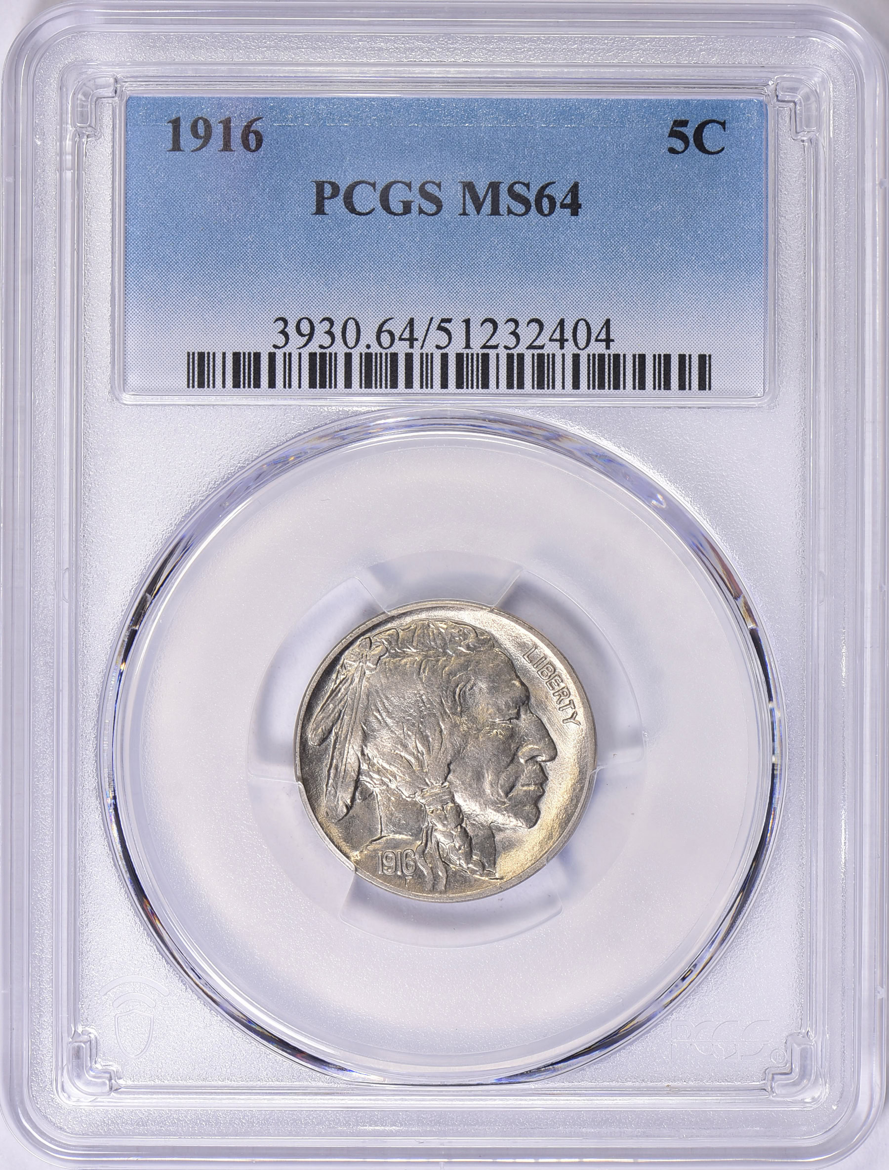 1916 Buffalo Nickel PCGS MS-64 (Item 1765116) | GreatCollections Coin ...